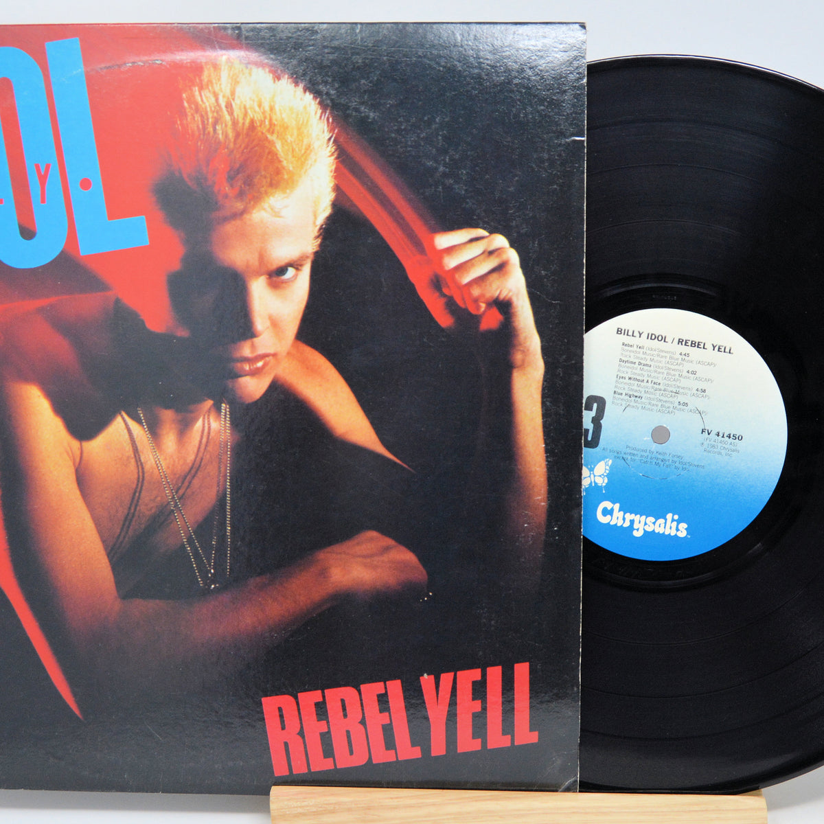 Billy Idol Rebel Yell Vinyl Record Album Lp Chrysalis Joes Albums