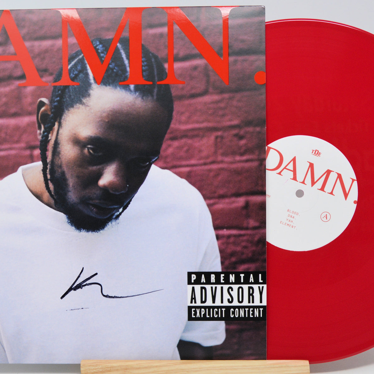 Kendrick Lamar - DAMN (Signed), Vinyl Record Album 2LP Red – Joe's Albums