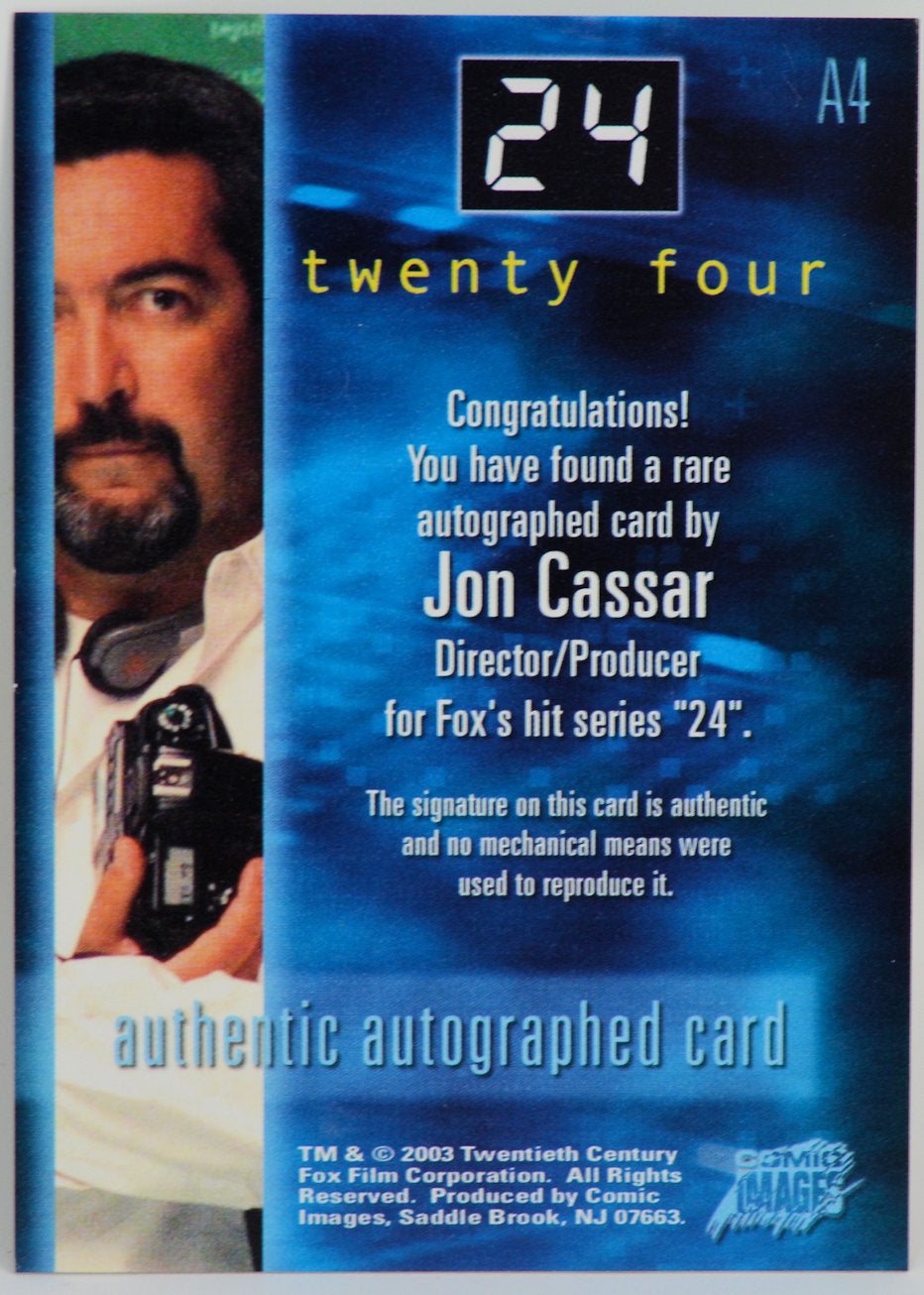 Jon Cassar - 24 Season 1 & 2, 2003 Comic Images, Authentic Autograph ...
