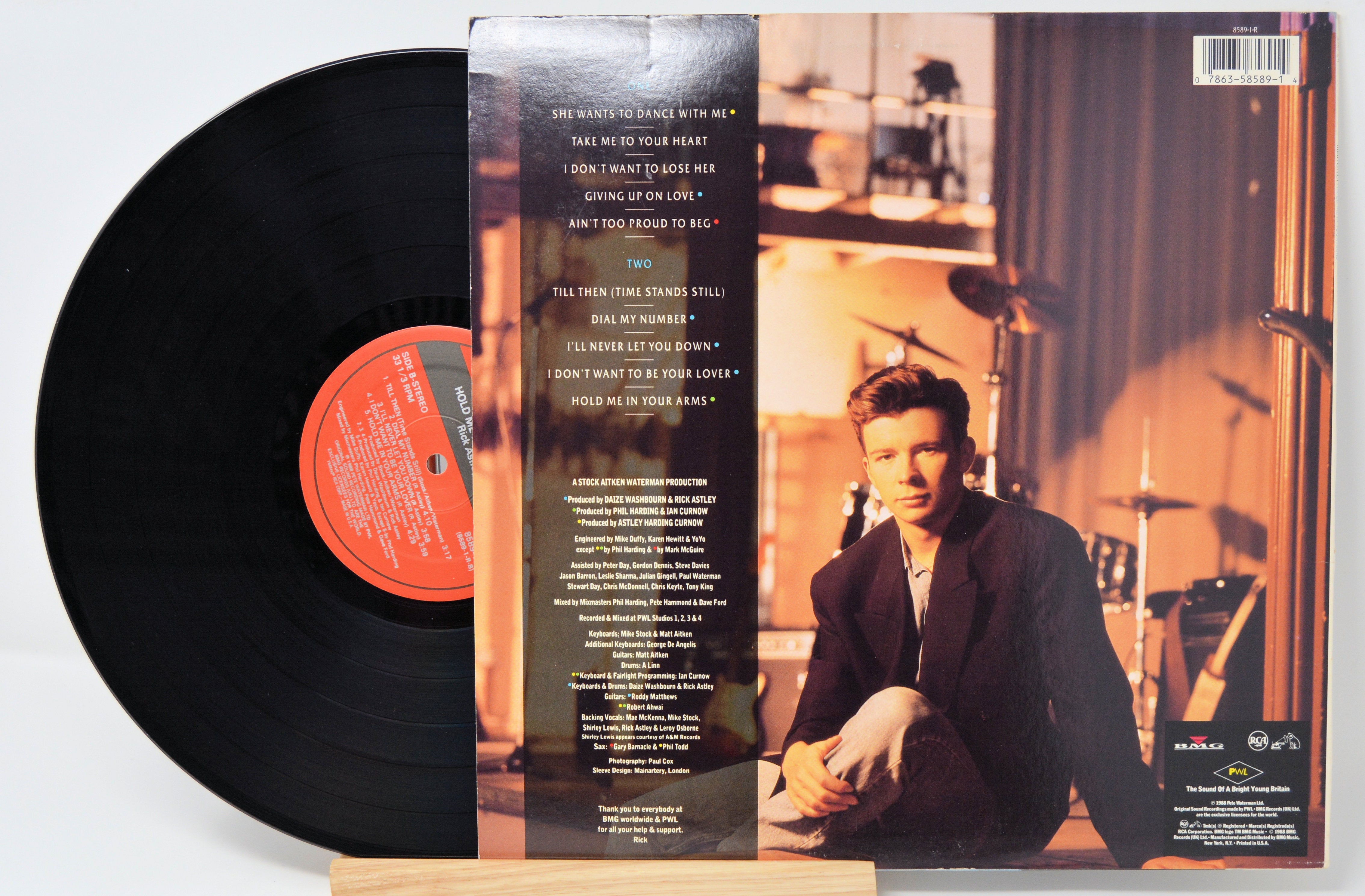 Rick Astley - Hold Me In Your Arms, Vinyl Record Album LP, BMG – Joe's ...