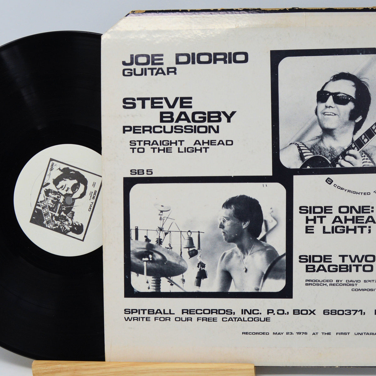 Joe Diorio & Steve Bagby - Straight Ahead To The Light, Vinyl Record LP ...