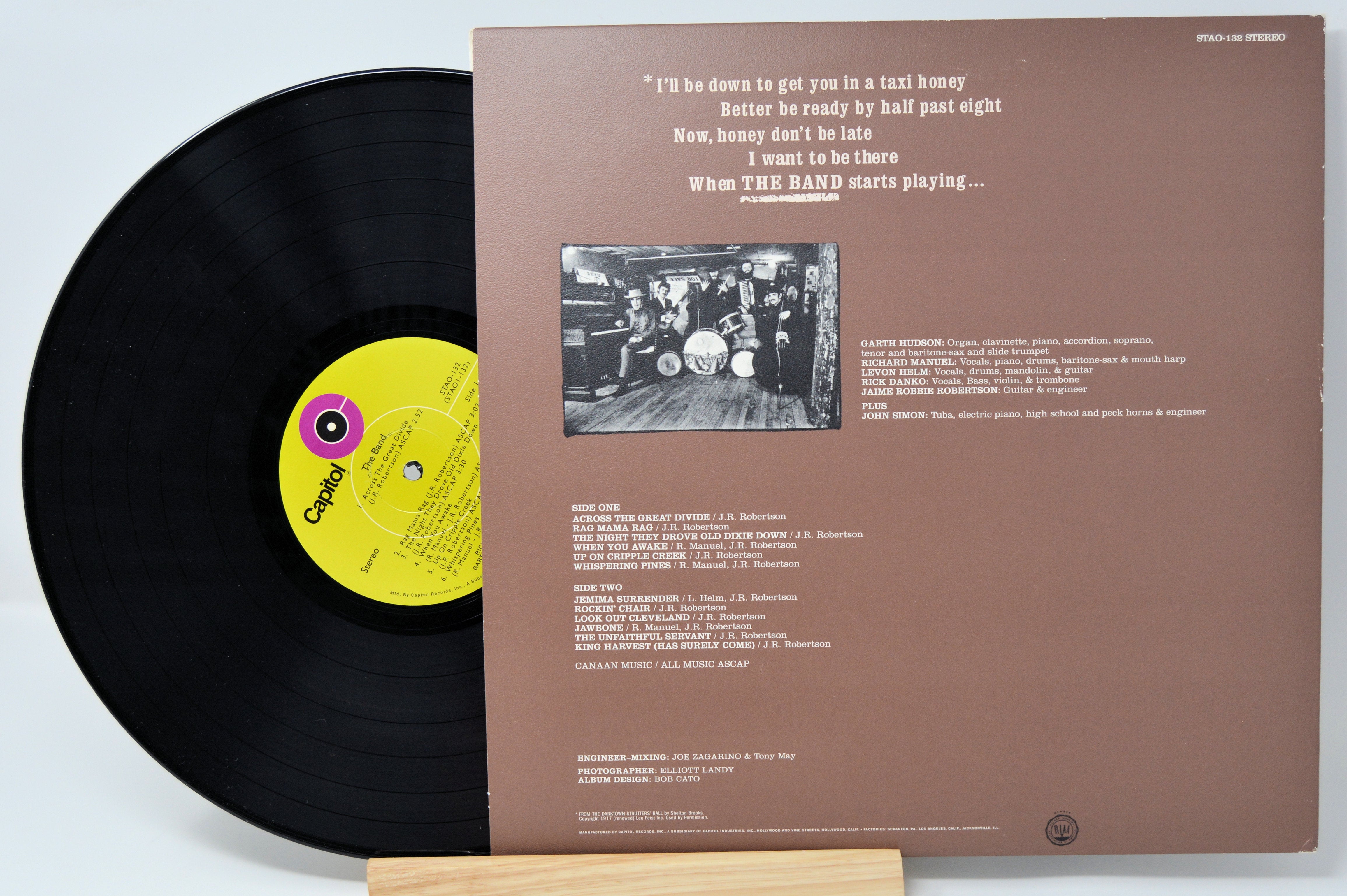 Band, The - The Band, Vinyl Record Album LP, Used – Joe's Albums