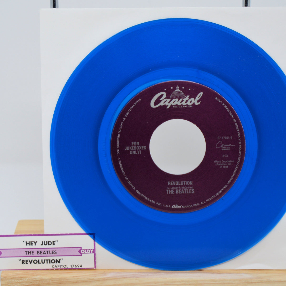 Beatles - Hey Jude / Revolution, Vinyl 45 RPM Records, Blue – Joe's Albums