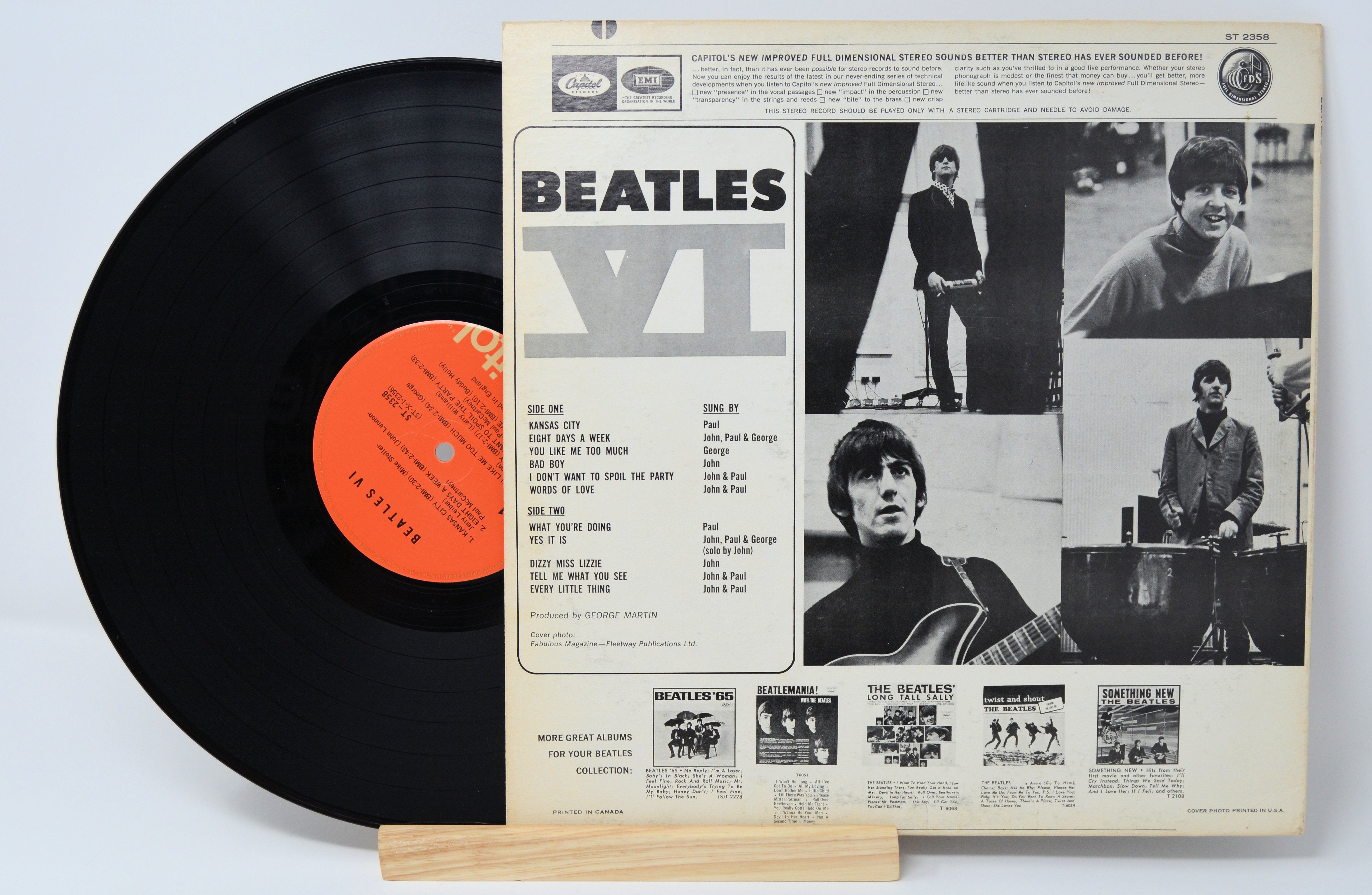 The Beatles - VI, Vinyl Record Album LP, ST 2358 – Joe's Albums
