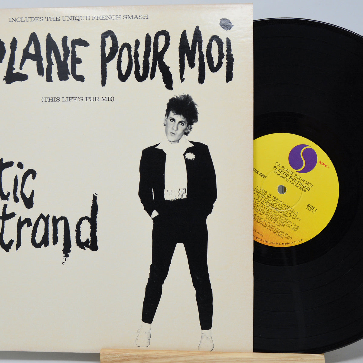 Plastic Bertrand - Ca Plane Pour Moi, Vinyl Record Album LP, Sire – Joe ...
