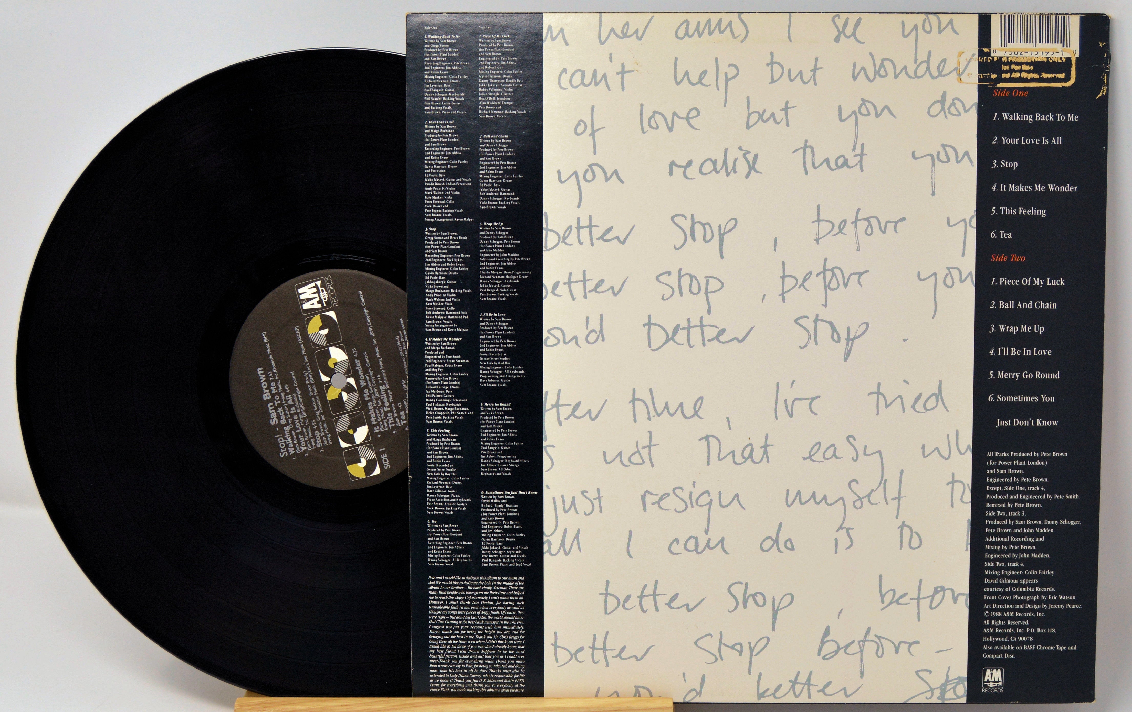 Sam Brown - Stop, Vinyl Record Album LP – Joe's Albums