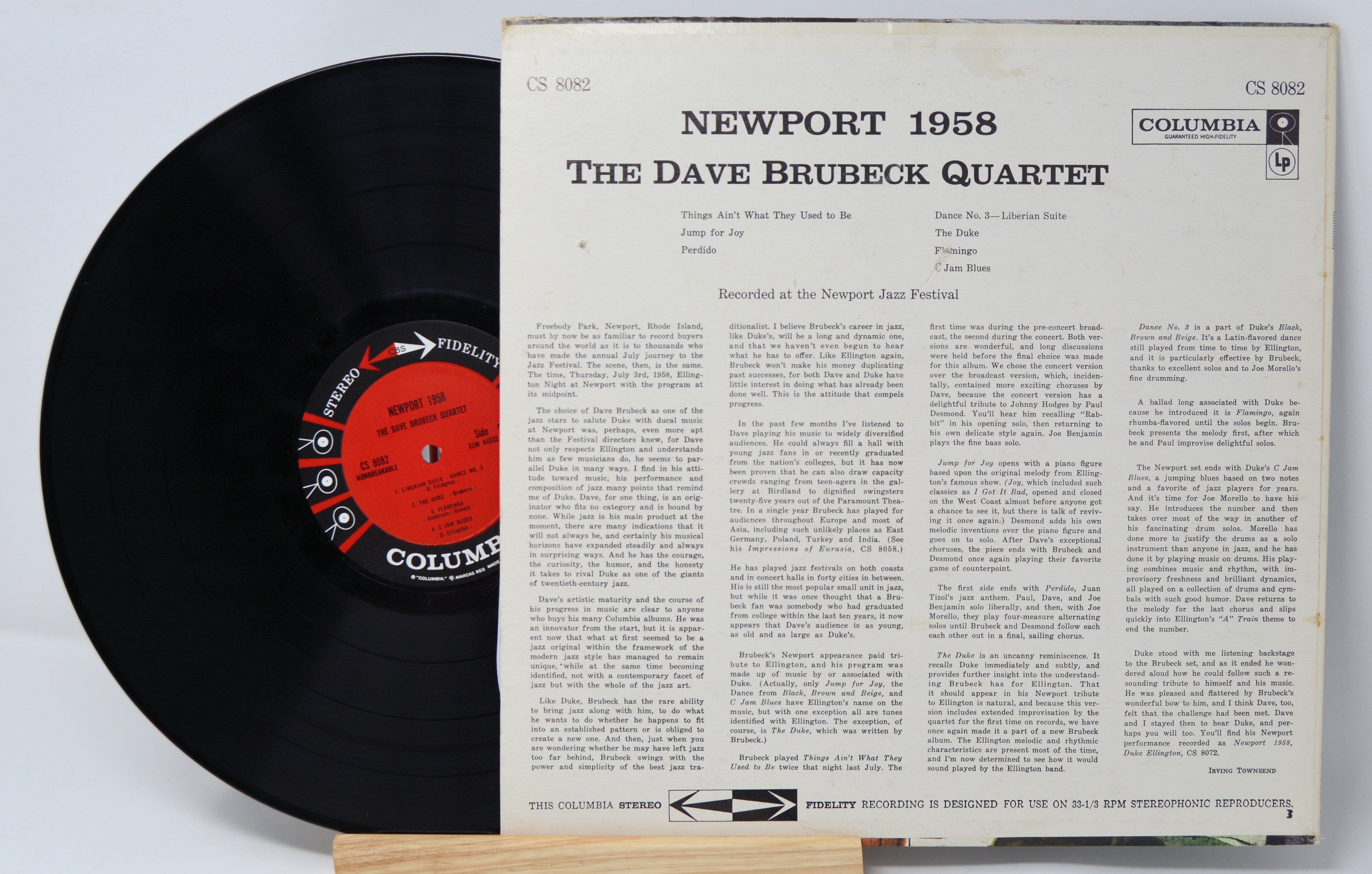 Dave Brubeck Quartet - Newport 1958, Vinyl Record Album LP, Columbia – Joe's Albums