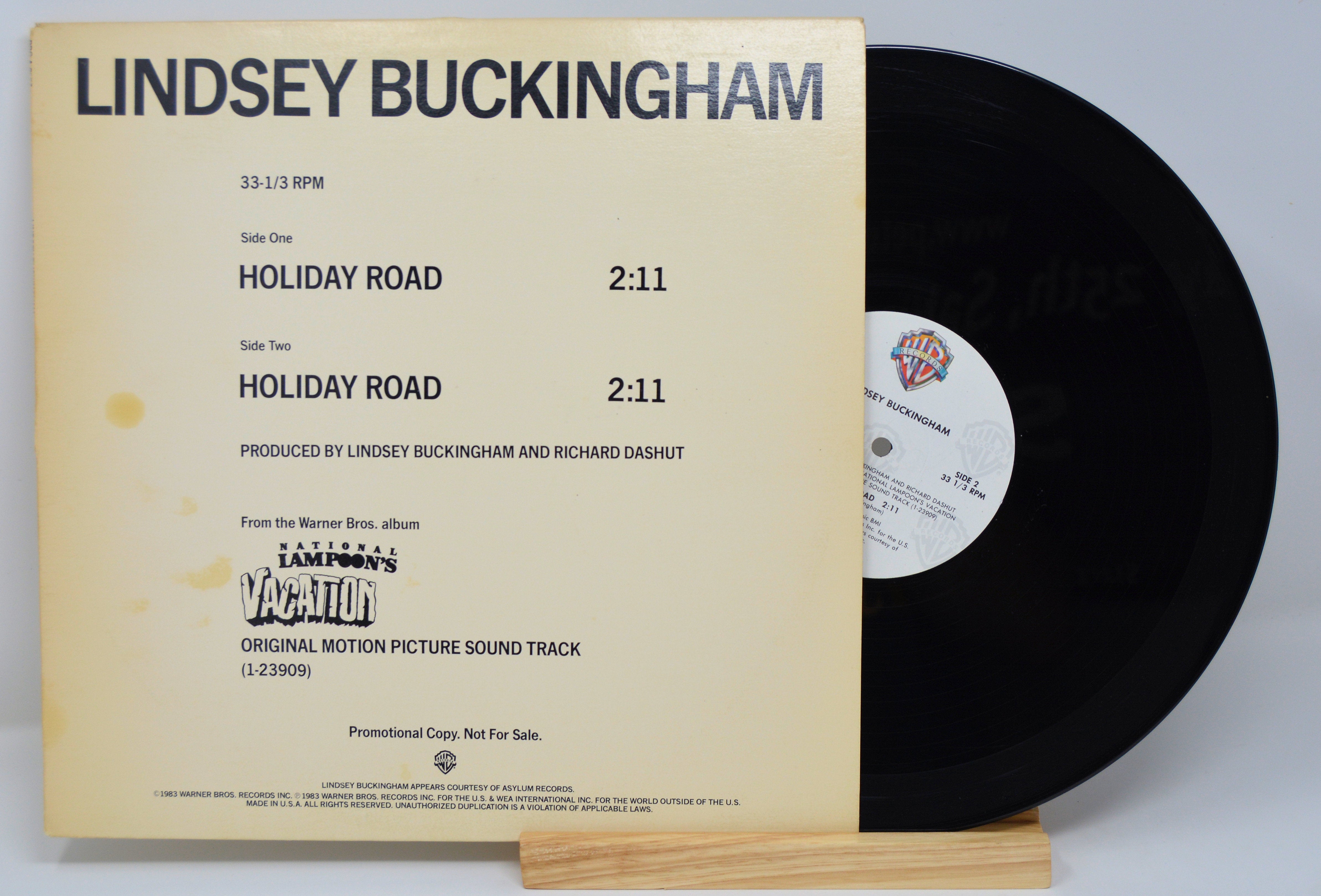 Lindsey Buckingham - Holiday Road, Vinyl Record Album 12", Vacation ...