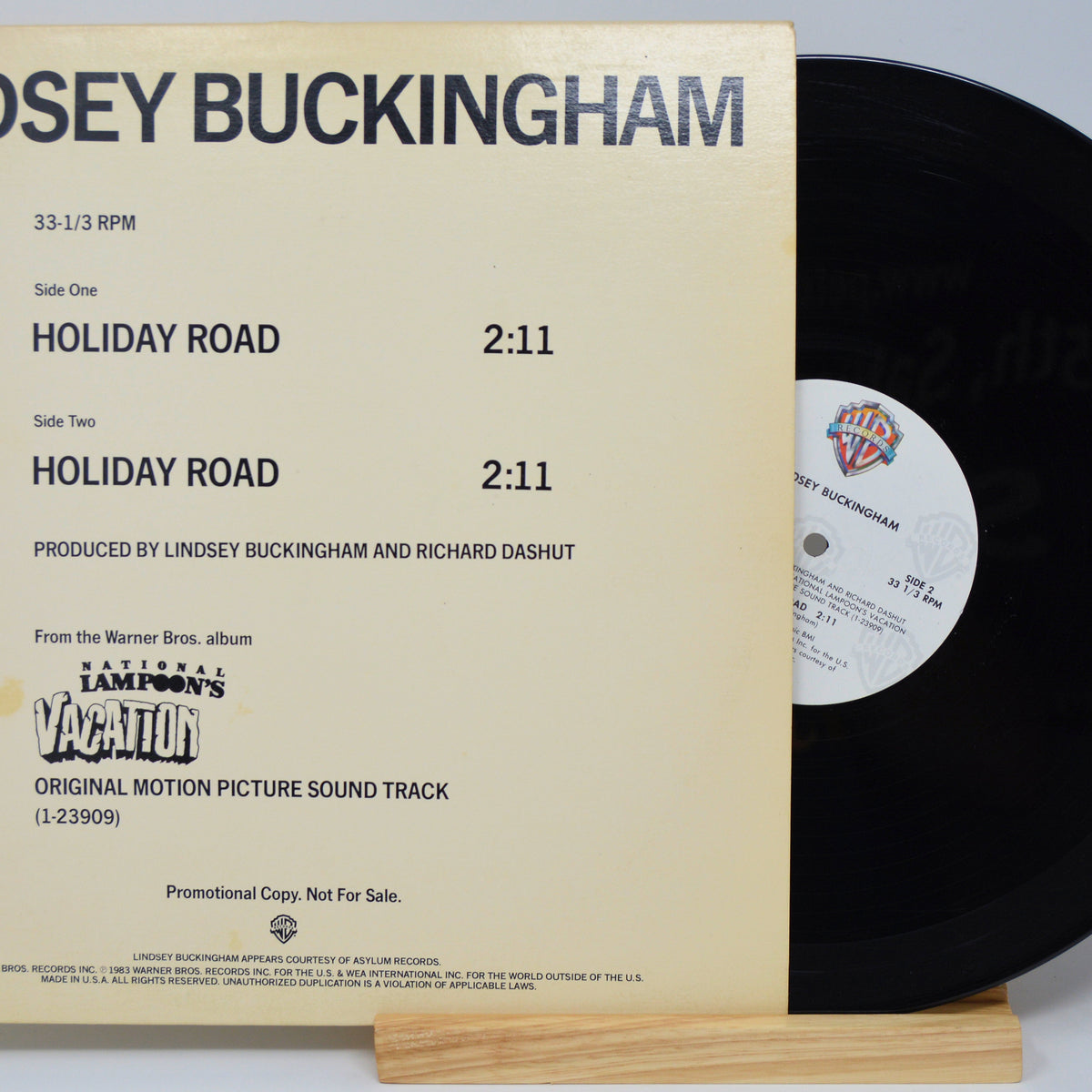Lindsey Buckingham - Holiday Road, Vinyl Record Album 12", Vacation ...