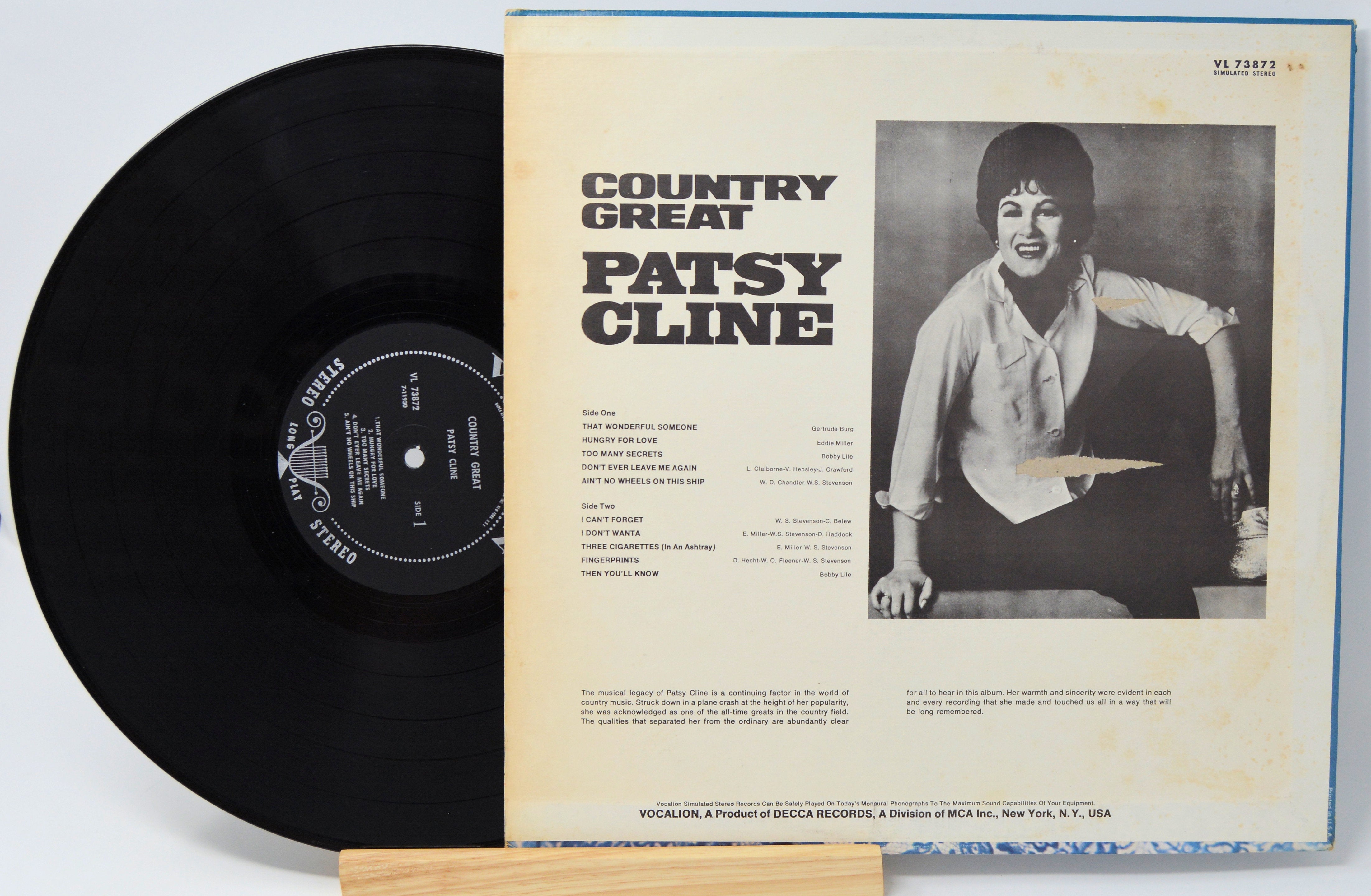 Cline, Patsy - Country Great!, Vinyl Record Album LP – Joe's Albums