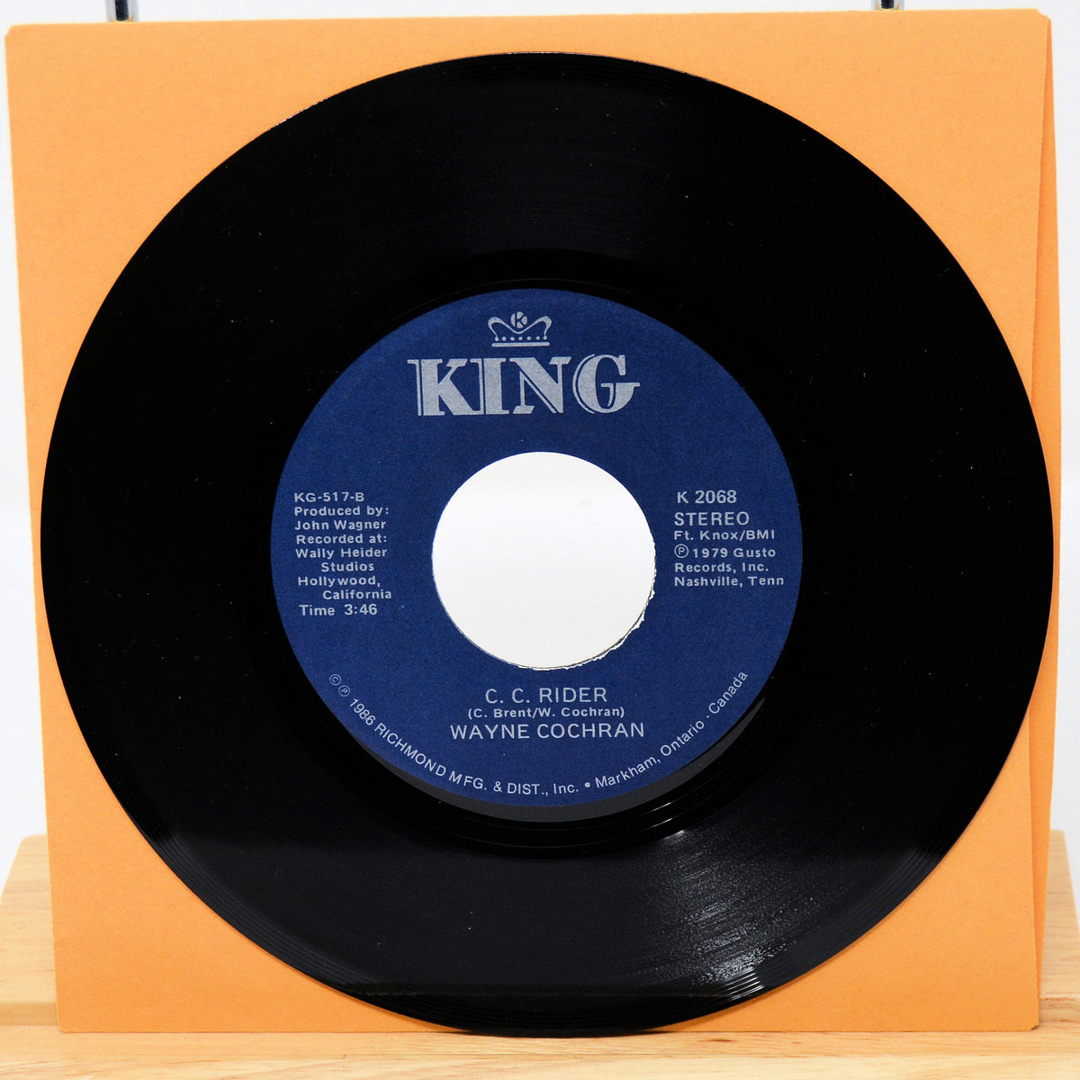 Wayne Cochran - Last Kiss, C.C. Rider, 7 Inch Vinyl Record Album – Joe ...