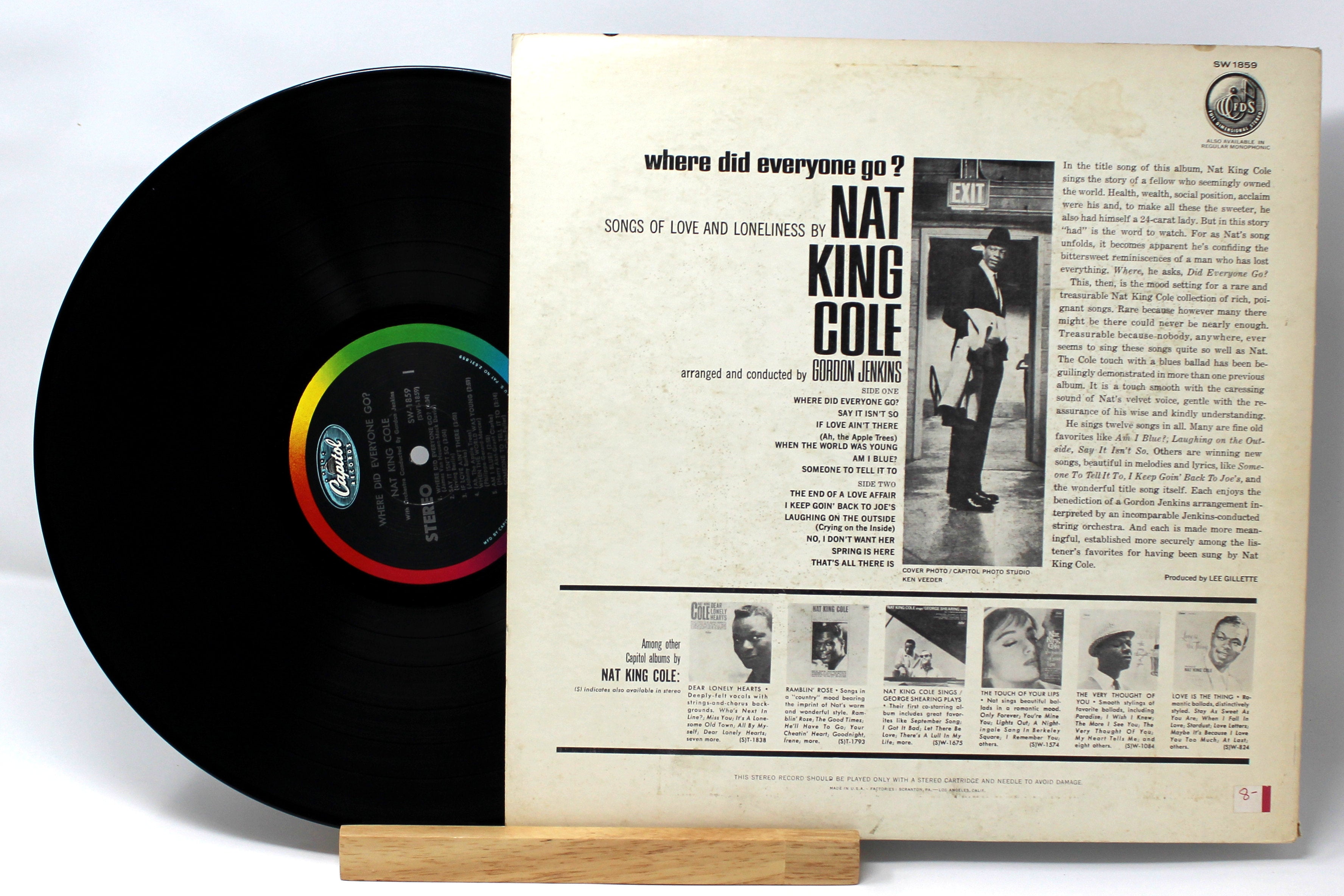 Nat King Cole - Where Did Everyone Go?, Vinyl Record Album LP – Joe's ...
