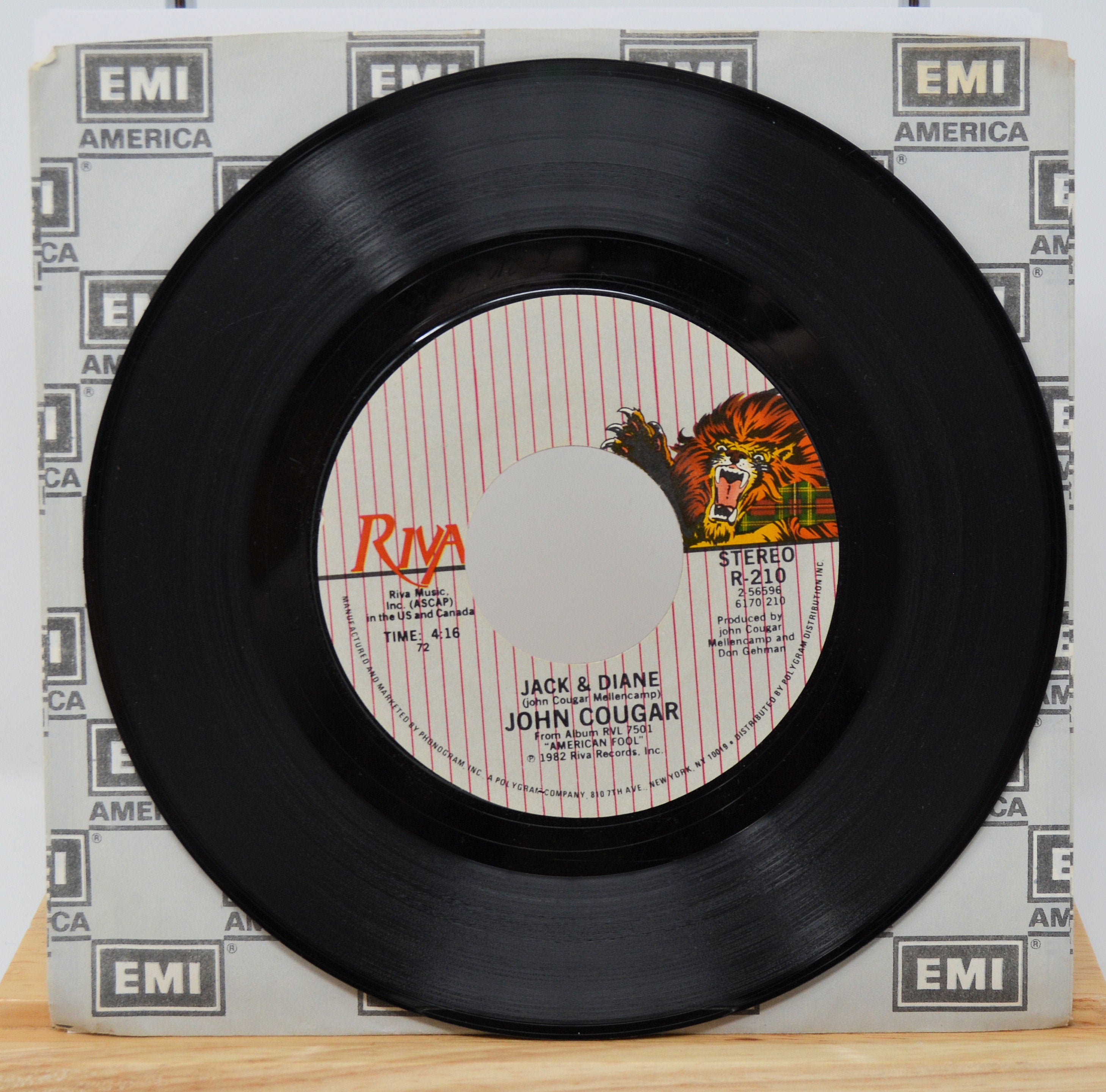 John Cougar - Jack & Diane, Vinyl Record 7 Inch, 45RPM – Joe's Albums