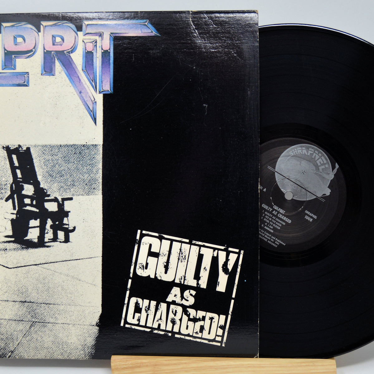 Culprit - Guilty As Charged, 1983 Shrapnel Records 1008, Vinyl Record ...