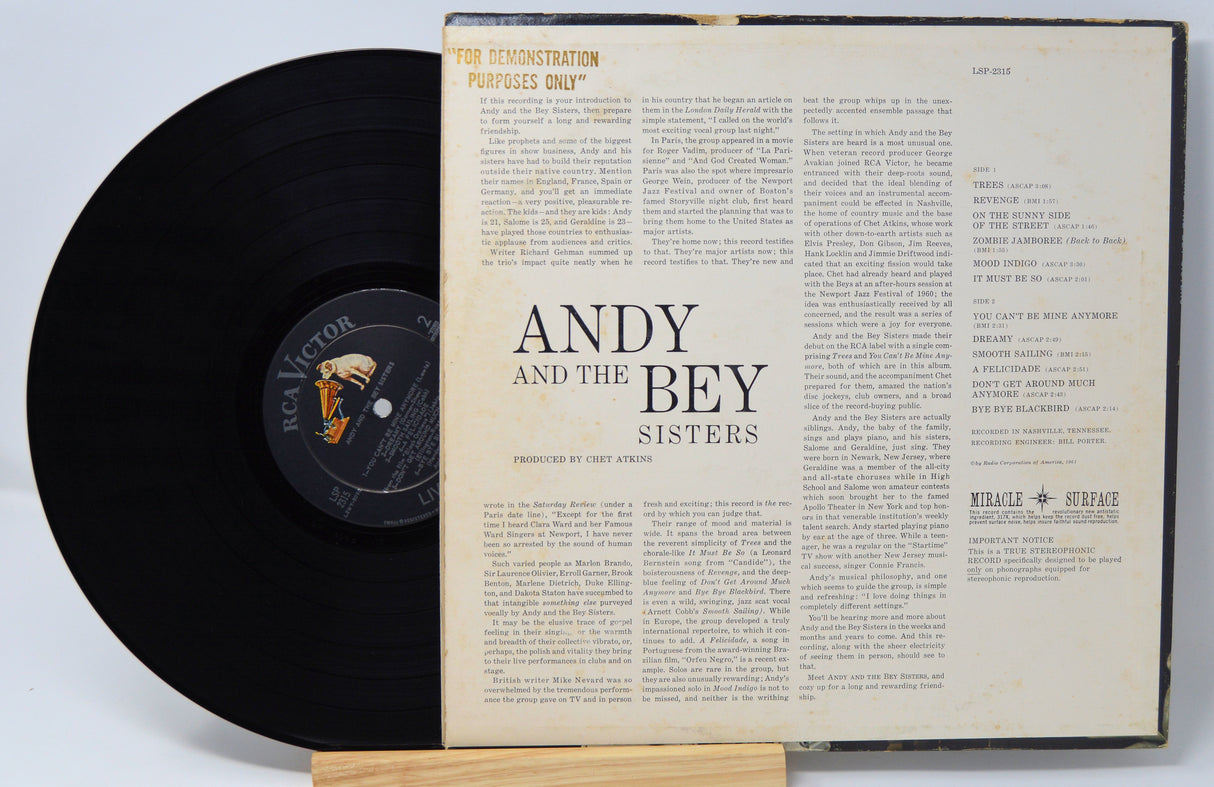 Andy And The Bey Sisters - Self Titled, Vinyl Record Album, RCA Victor ...