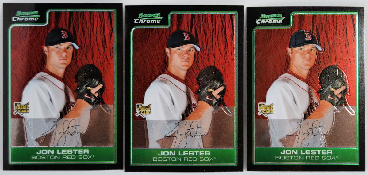 2006 Bowman Chrome - Jon Lester - BDP22 (3) Rookie Cards, Sports Card ...