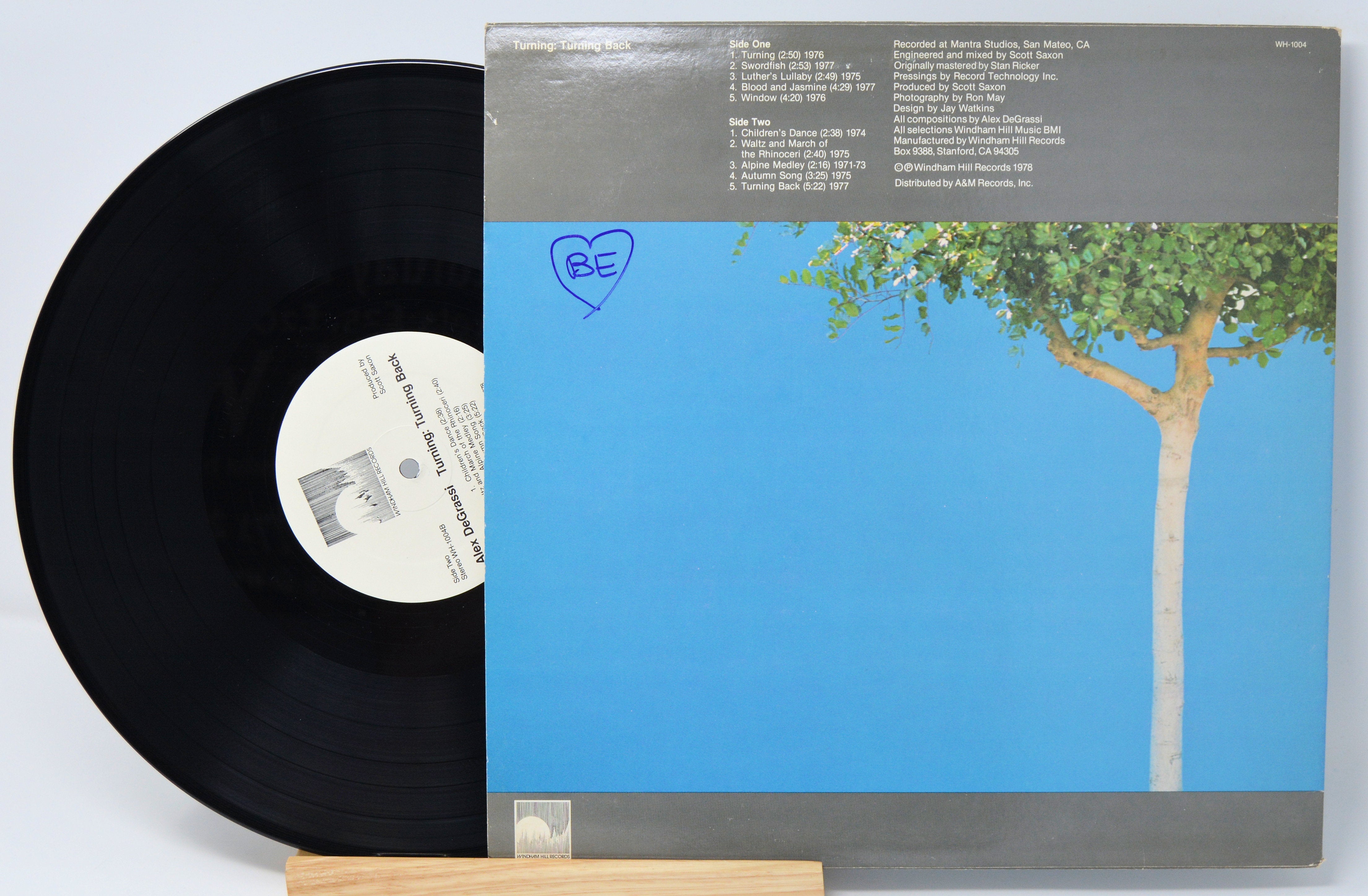 Alex DeGrassi - Turning: Turning Back, Vinyl Record LP, Windham Hill ...