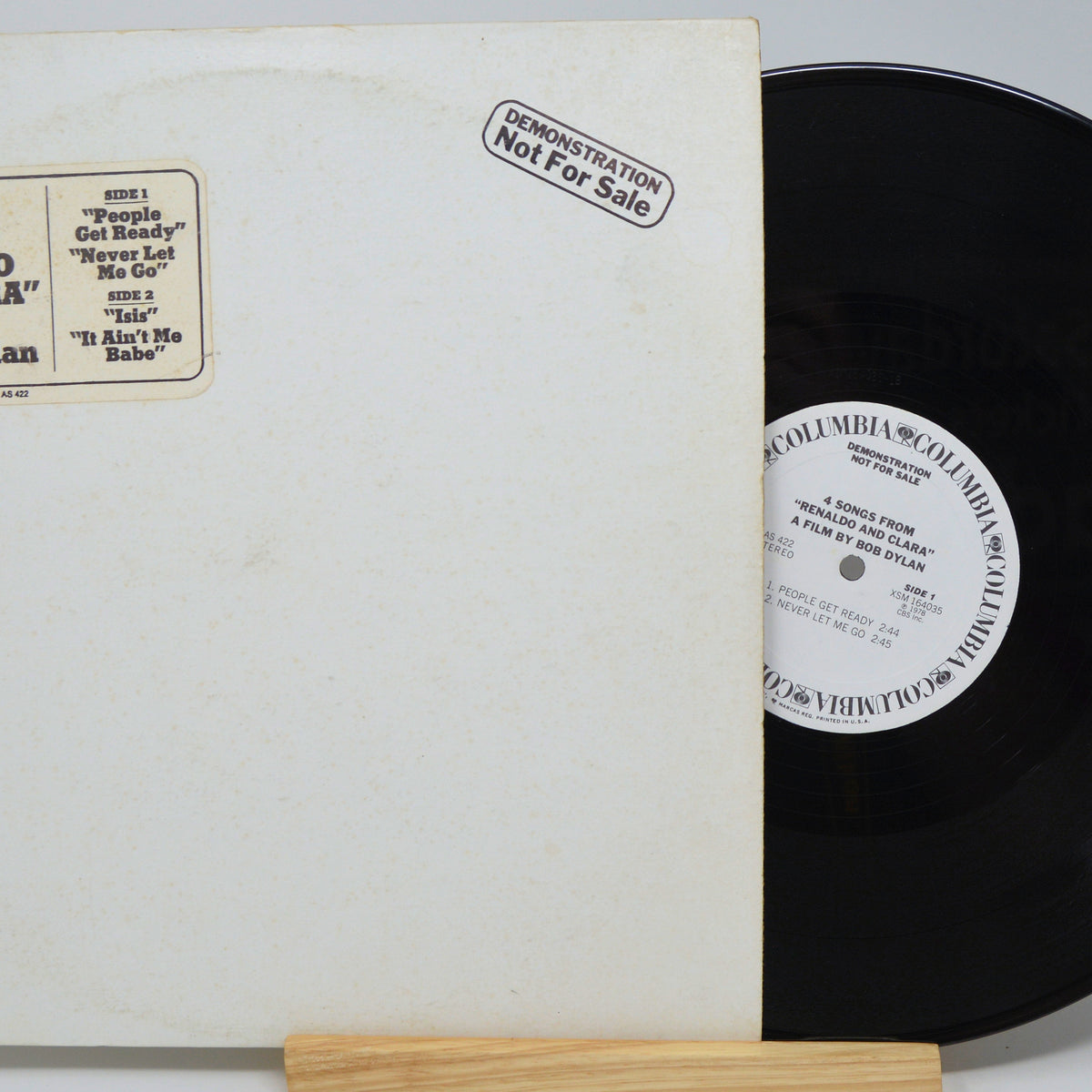 Dylan, Bob - 4 Songs From "Renaldo And Clara" Vinyl Record Album LP ...