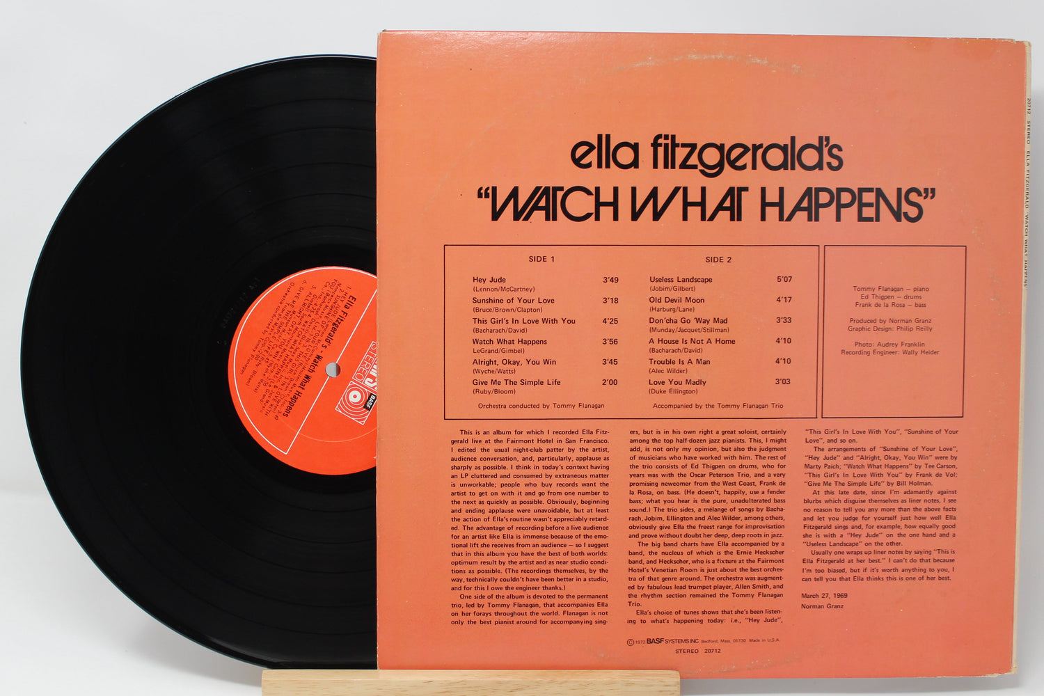 Ella Fitzgerald - Watch What Happens, Vinyl Record Album LP – Joe's Albums