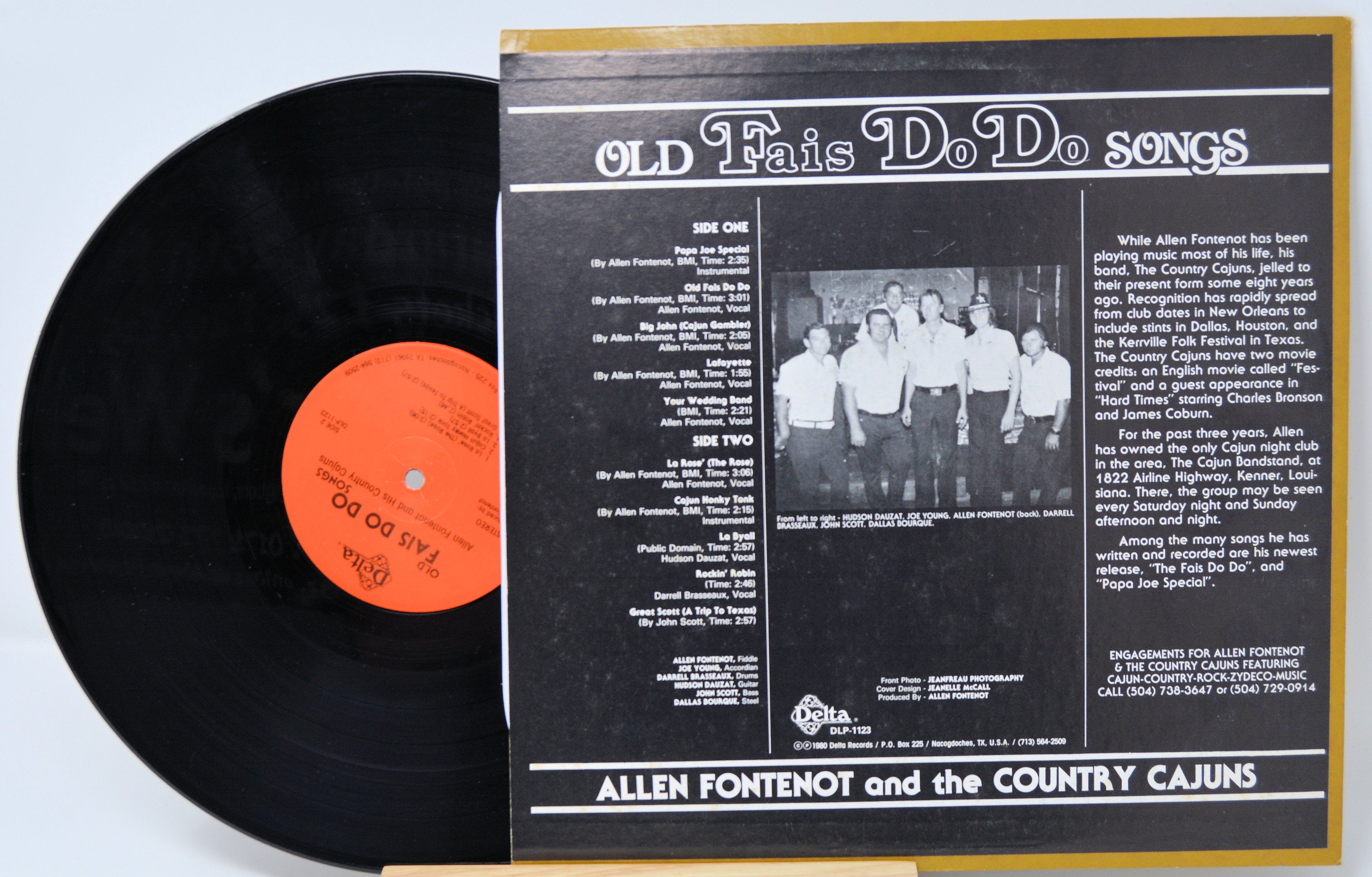 Allen Fontenot - Old Fais Do Do Songs, Vinyl Record Album LP, Delta ...
