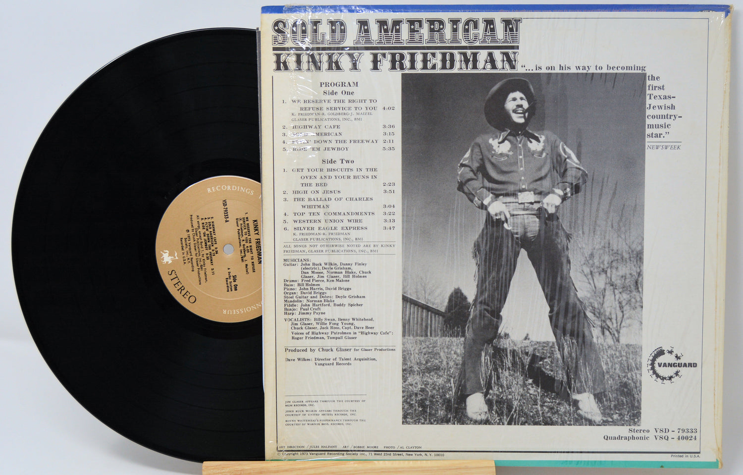 Kinky Friedman - Sold American, Vinyl Record Album LP, Vanguard – Joe's Albums