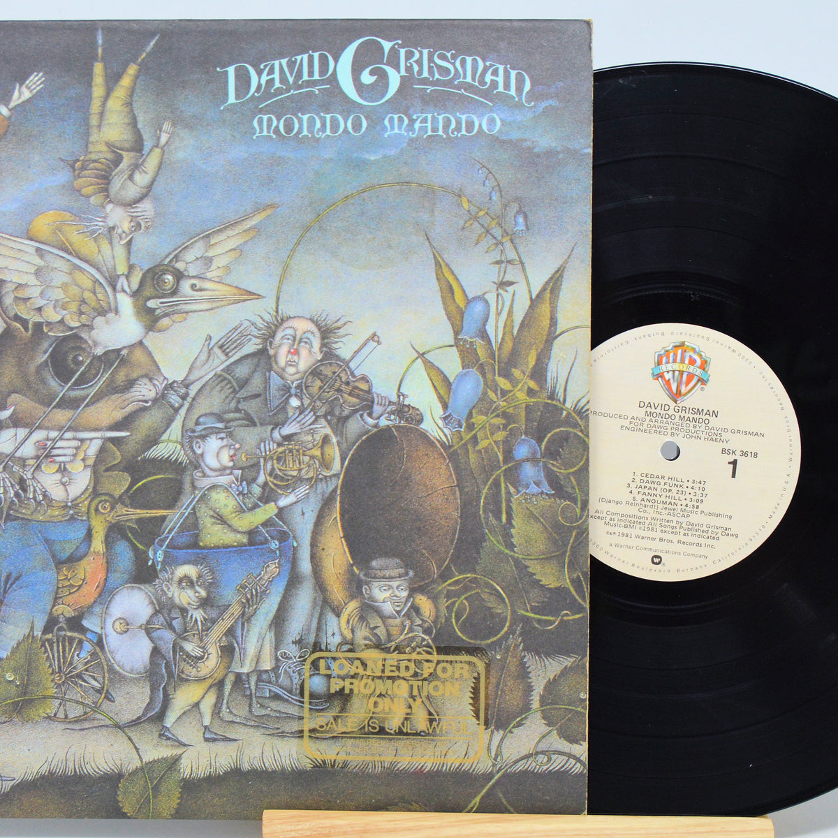 David Grisman - Mondo Mando, Vinyl Record Album LP, Warner Bros – Joe's ...