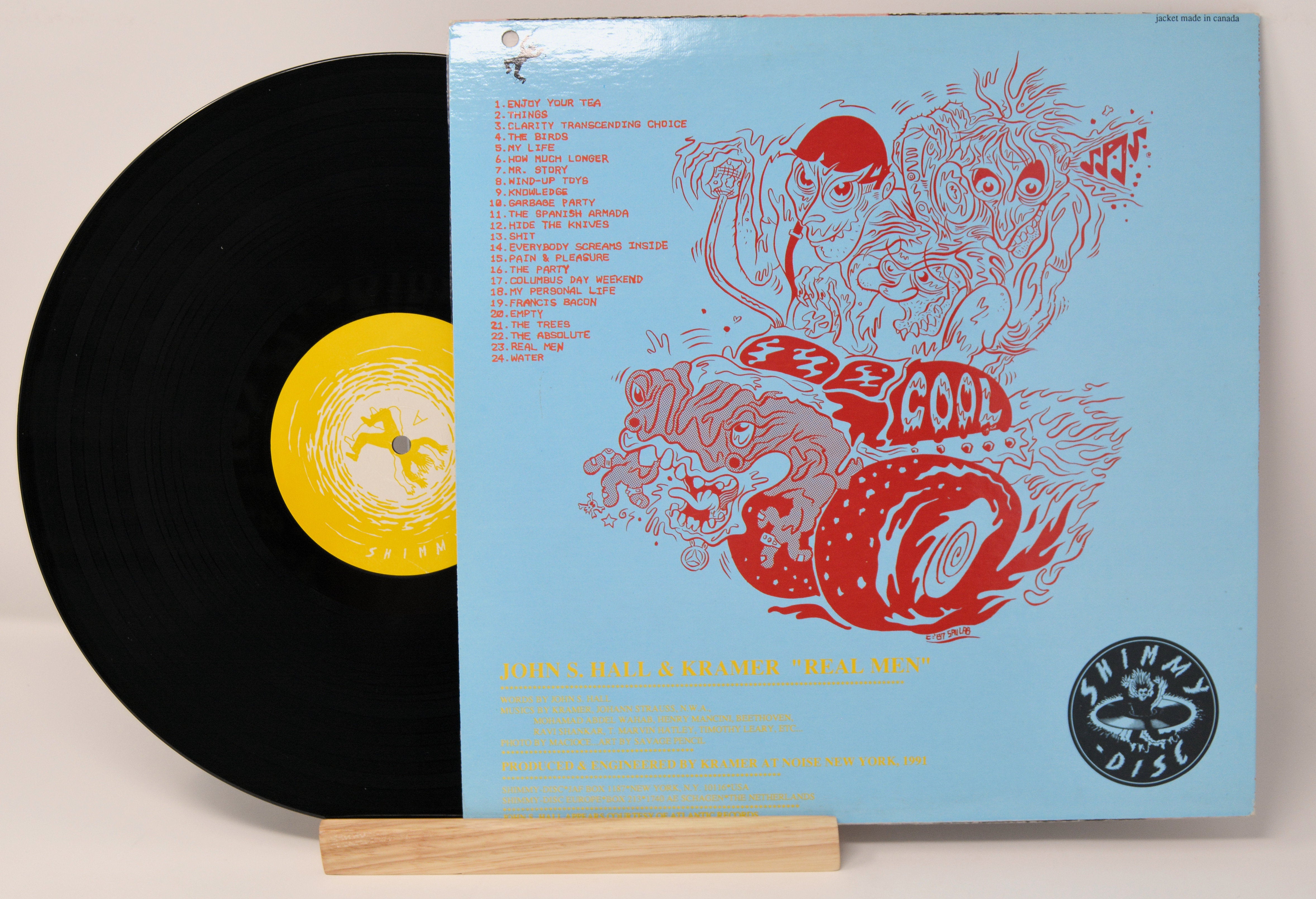 John S Hall & Kramer - Real Men, Vinyl Record Album LP, Shimmy Disc ...