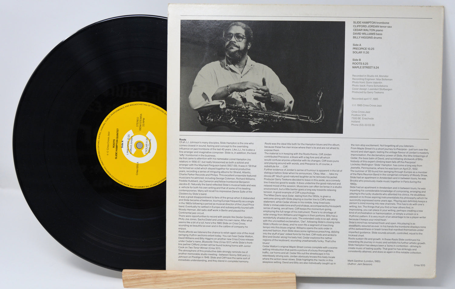 Slide Hampton - Roots, Vinyl Record Album LP, Criss Cross 1015 – Joe's ...
