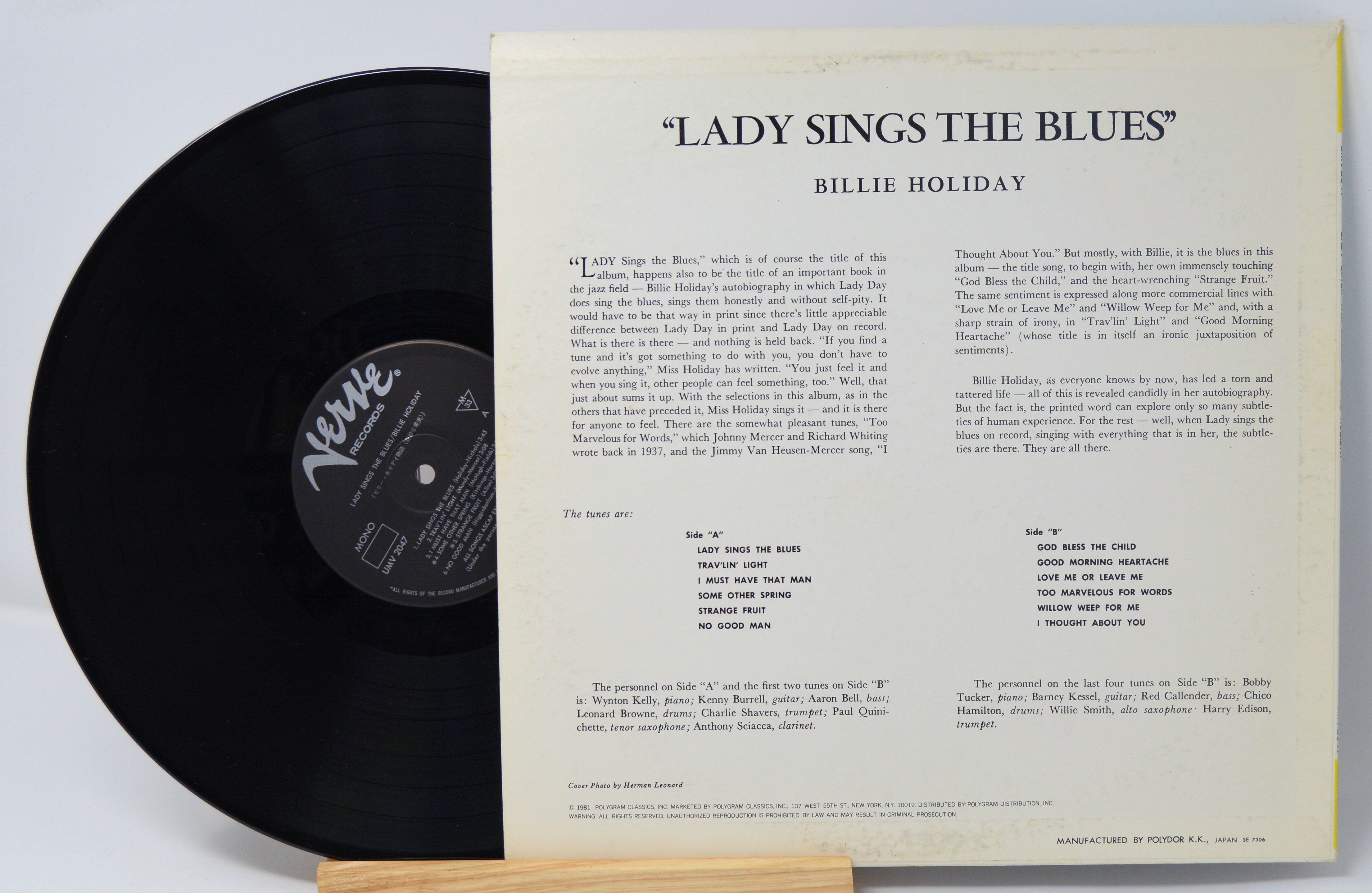 Holiday, Billie - Lady Sings The Blues, Vinyl Record Album LP, Japan ...