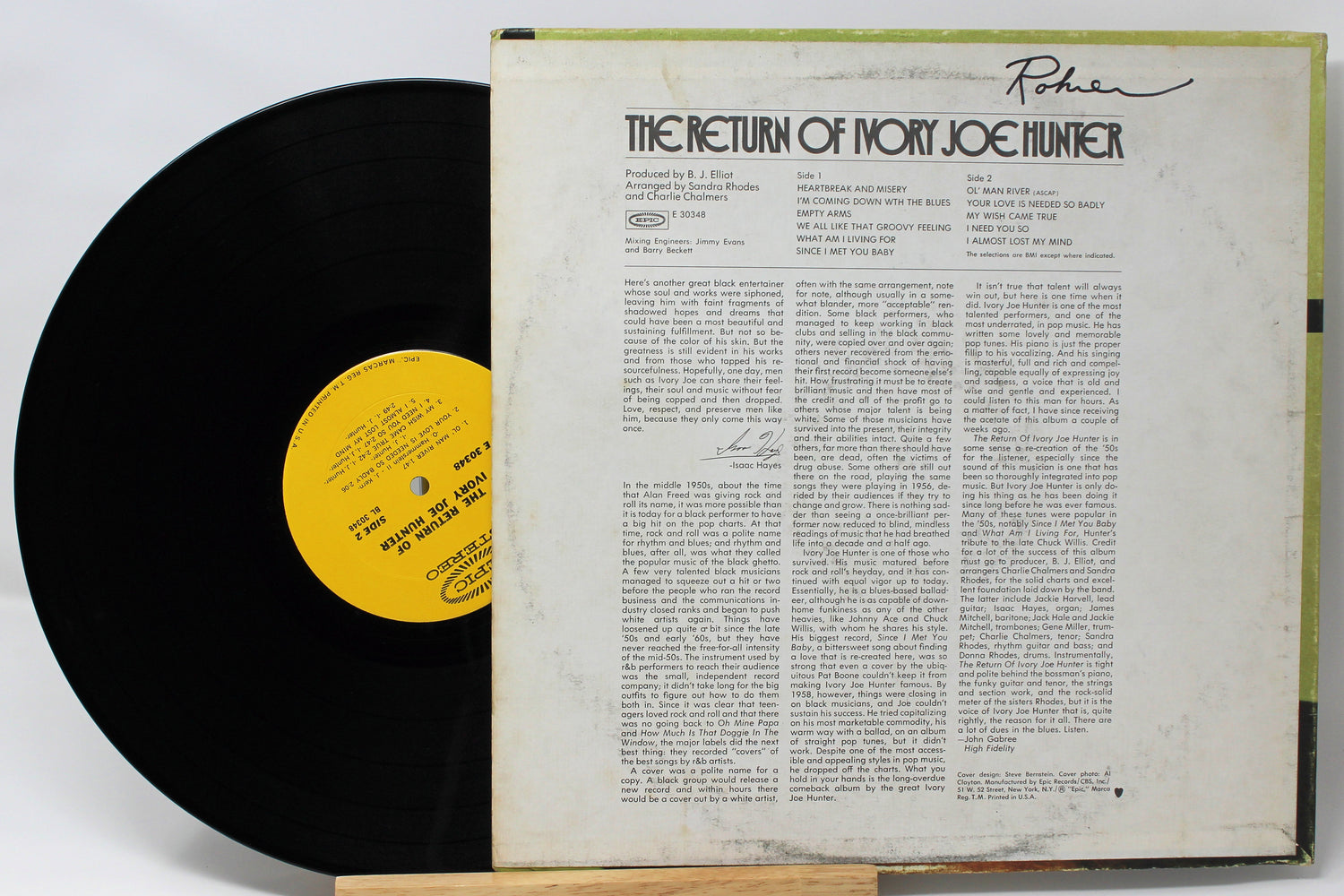 Hunter, Ivory Joe - Return Of, Vinyl Record Album LP – Joe's Albums