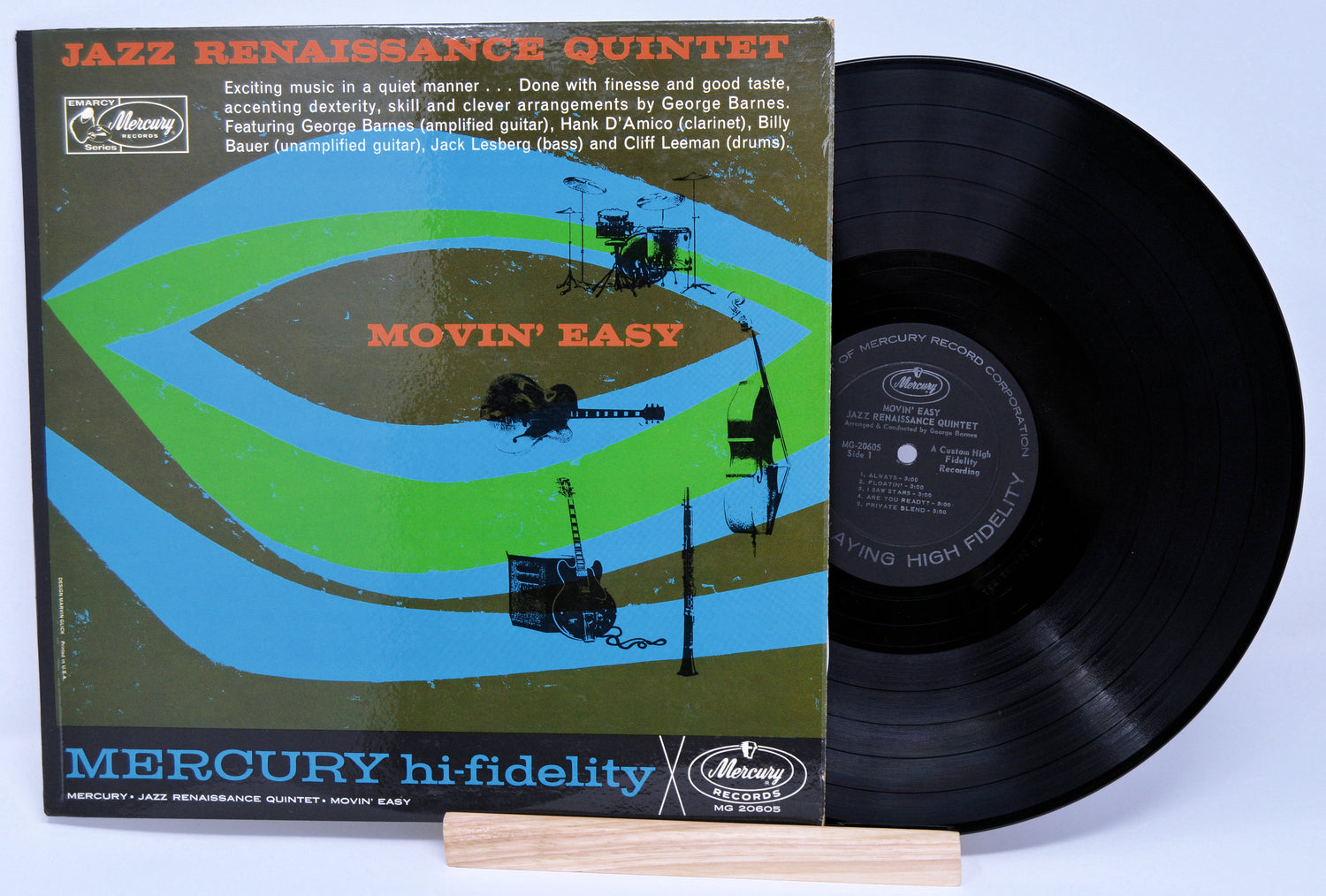 Jazz Renaissance Quintet ‎– Movin' Easy, Vinyl Record Album LP – Joe's ...