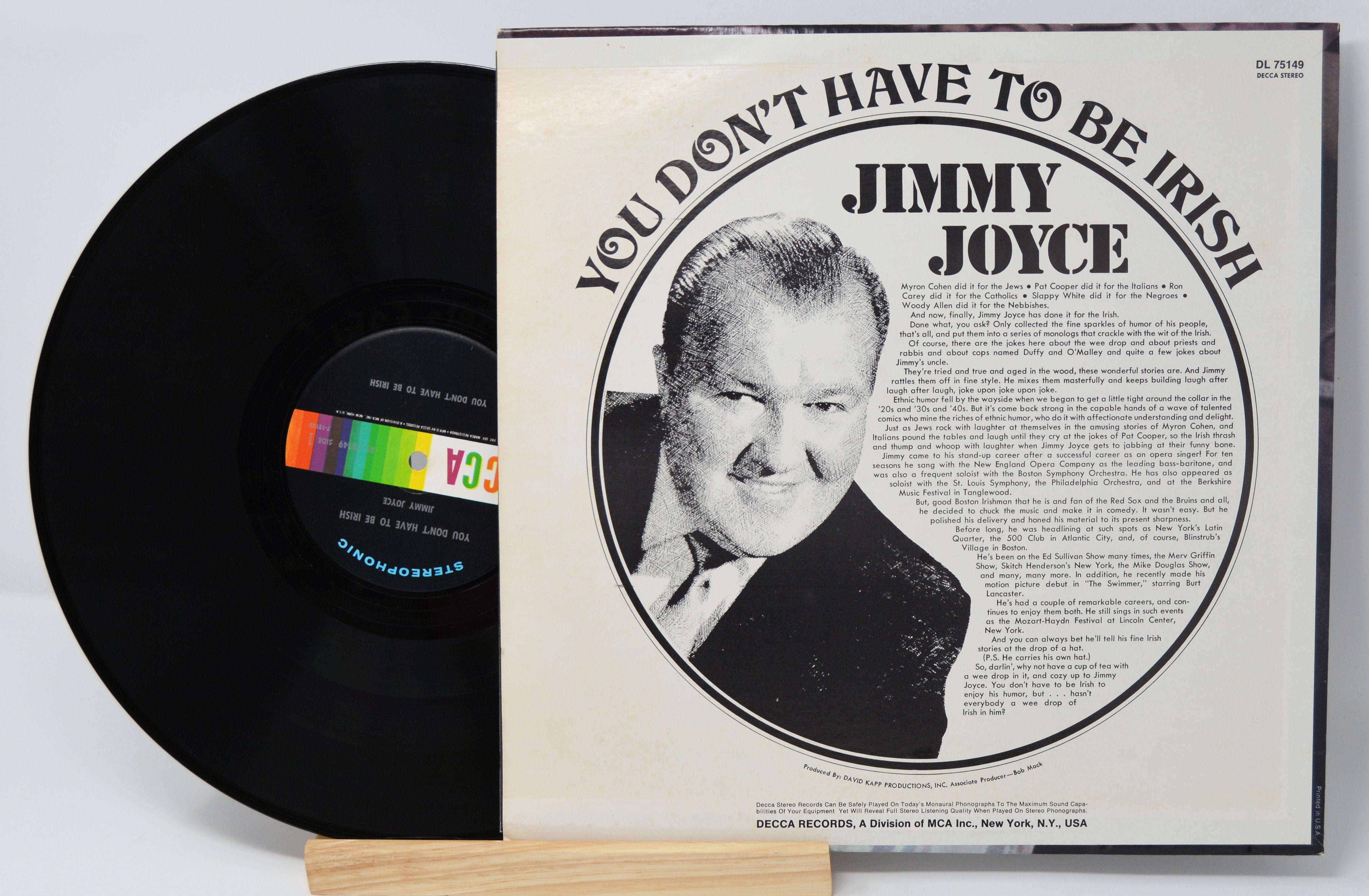Jimmy Joyce - You Don't Have To Be Irish, Vinyl Record Album LP – Joe's ...