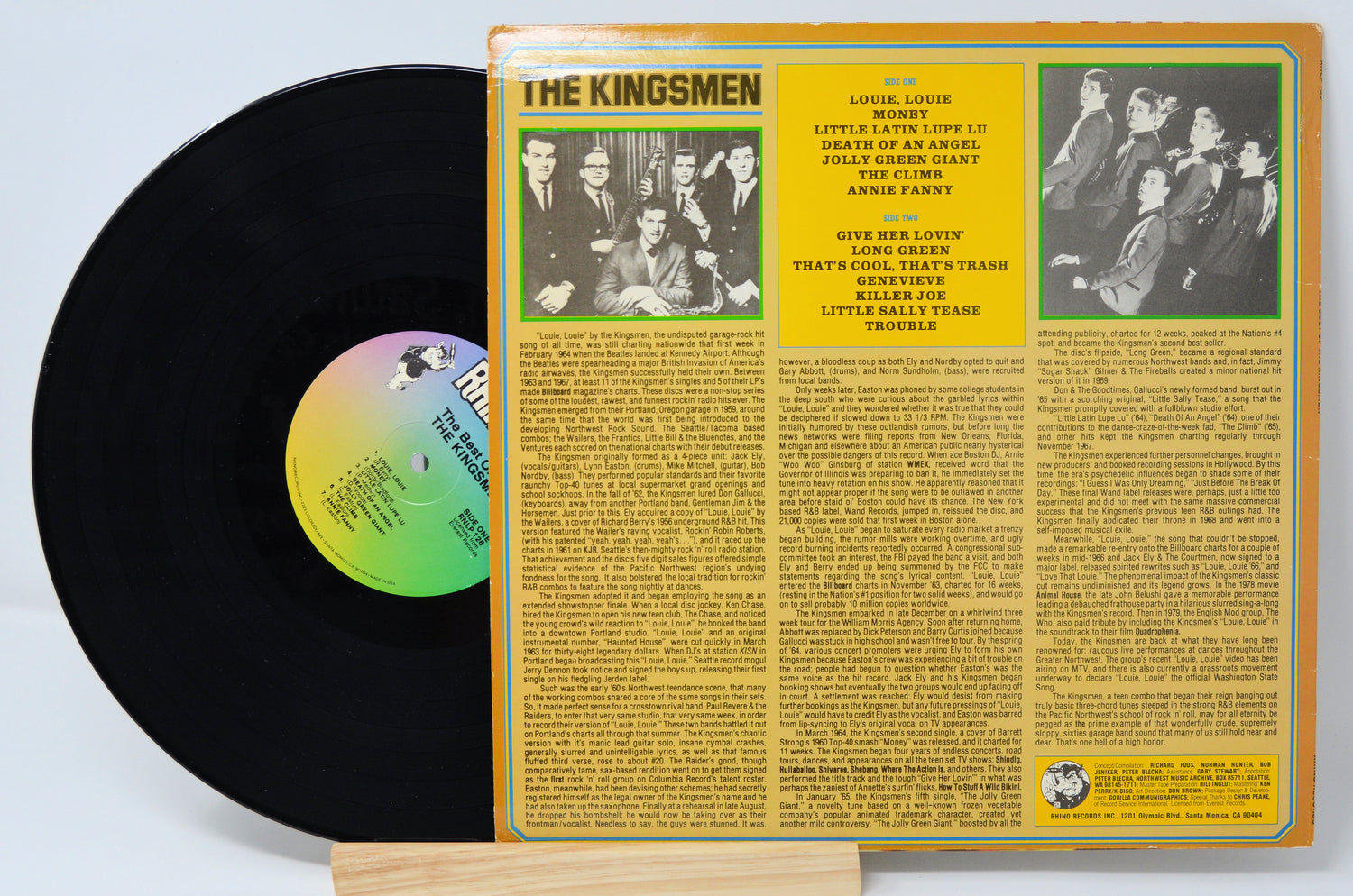 Kingsmen - Best Of, Vinyl Record Album LP, Rhino Records – Joe's Albums