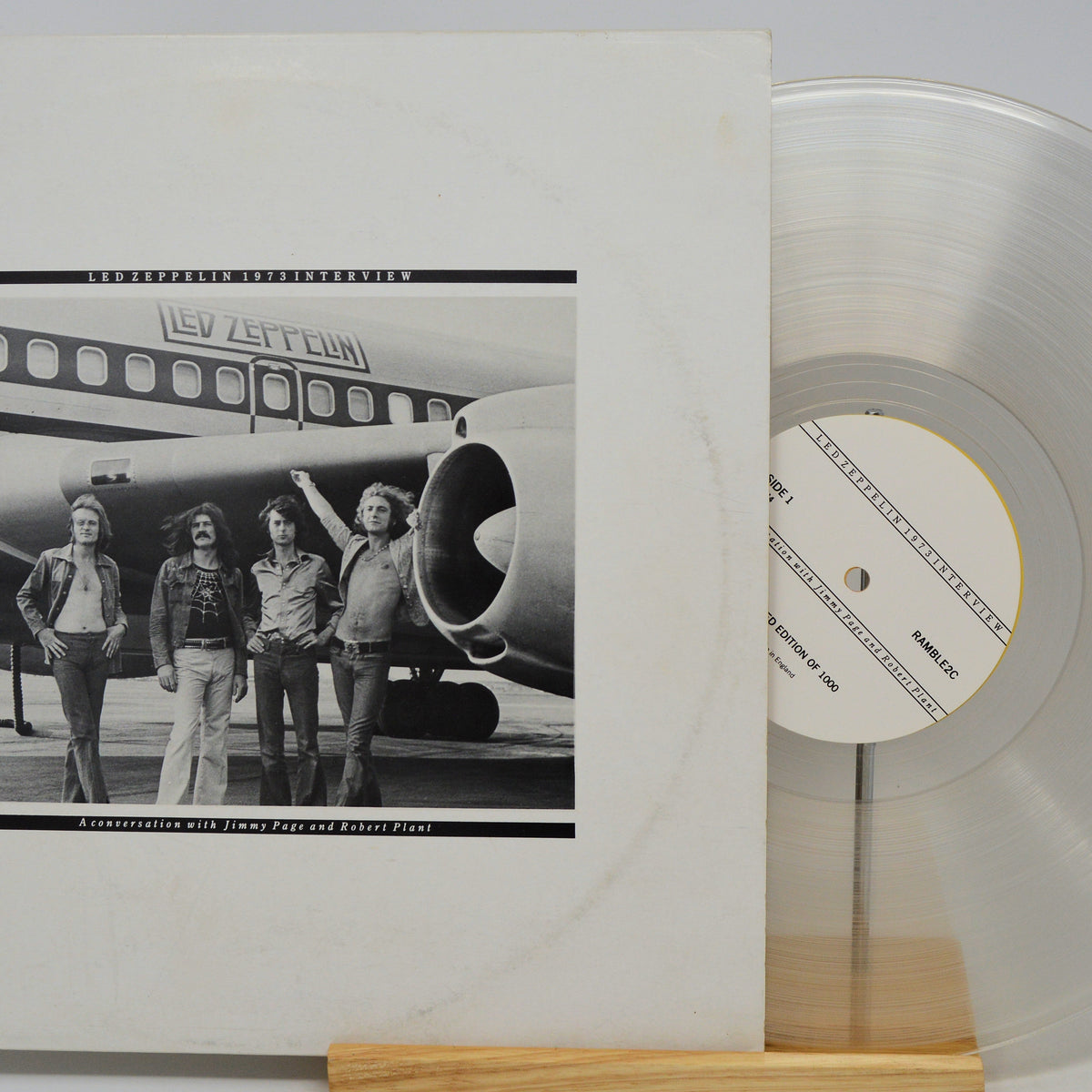 Led Zeppelin - 1973 Interview, Vinyl Record Album LP, Clear Colored ...