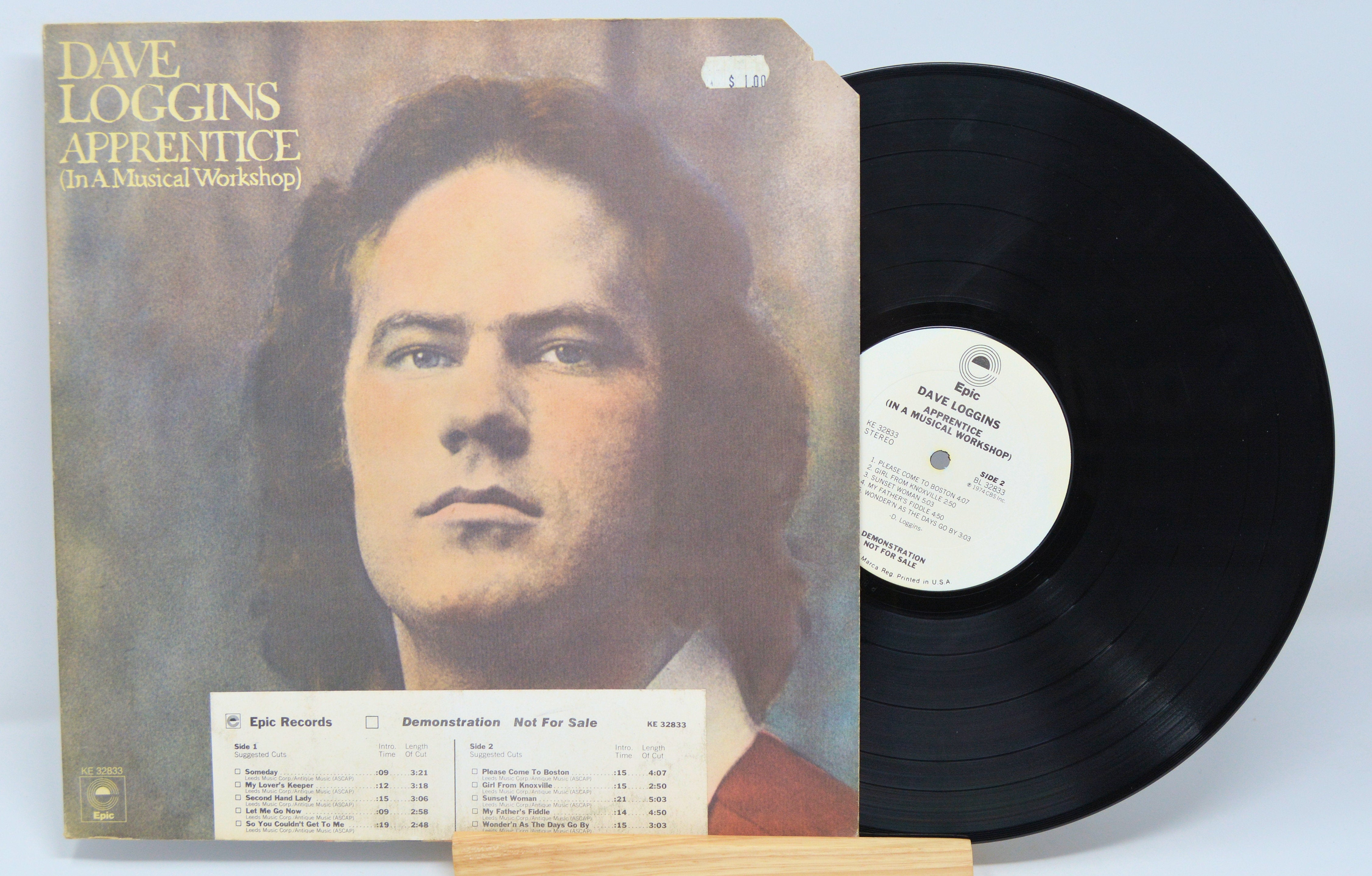 Loggins, Dave - Apprentice, Vinyl Record Album LP, Promo – Joe's Albums