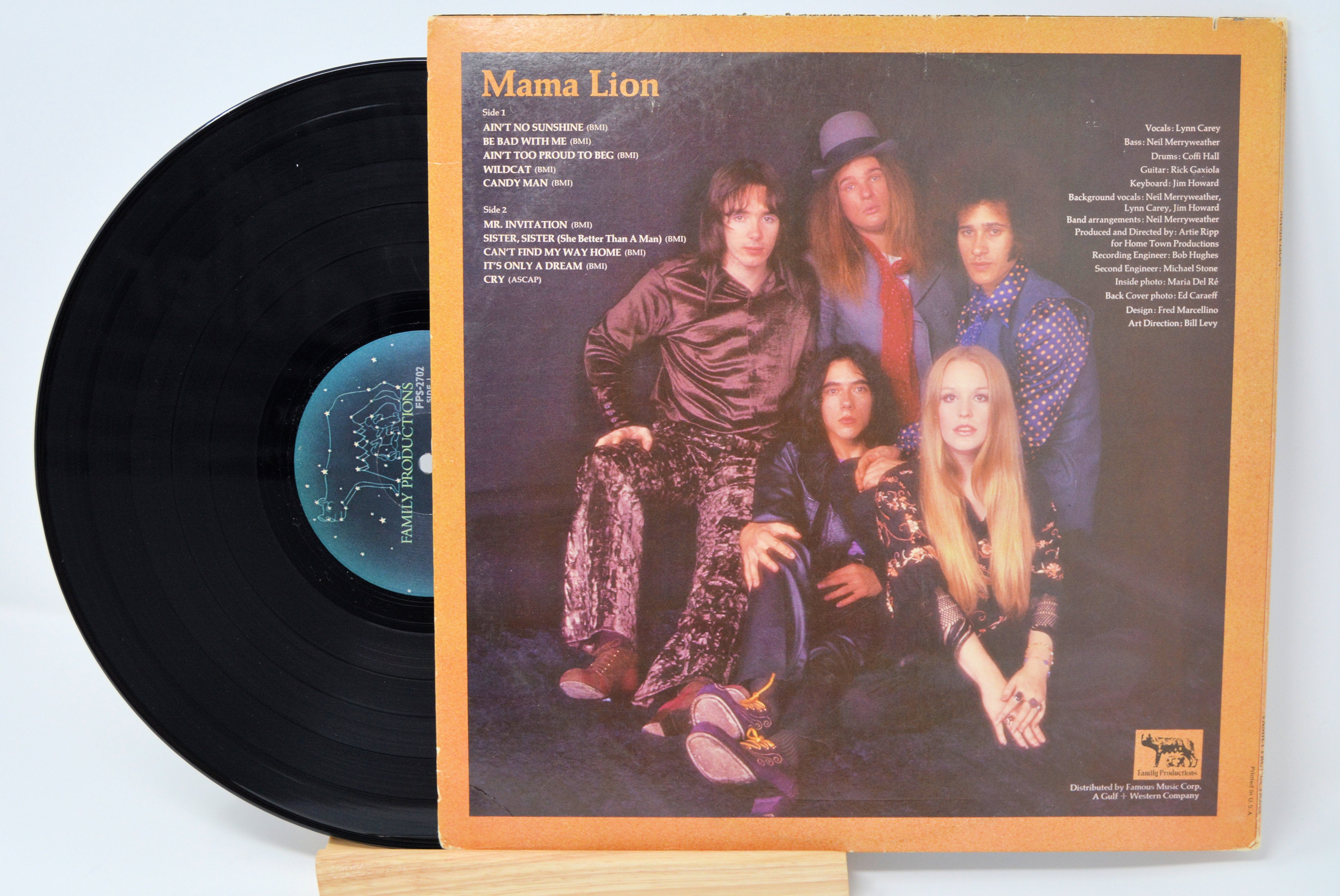 Mama Lion - Preserve Wildlife, Vinyl Record LP, Family Productions ...