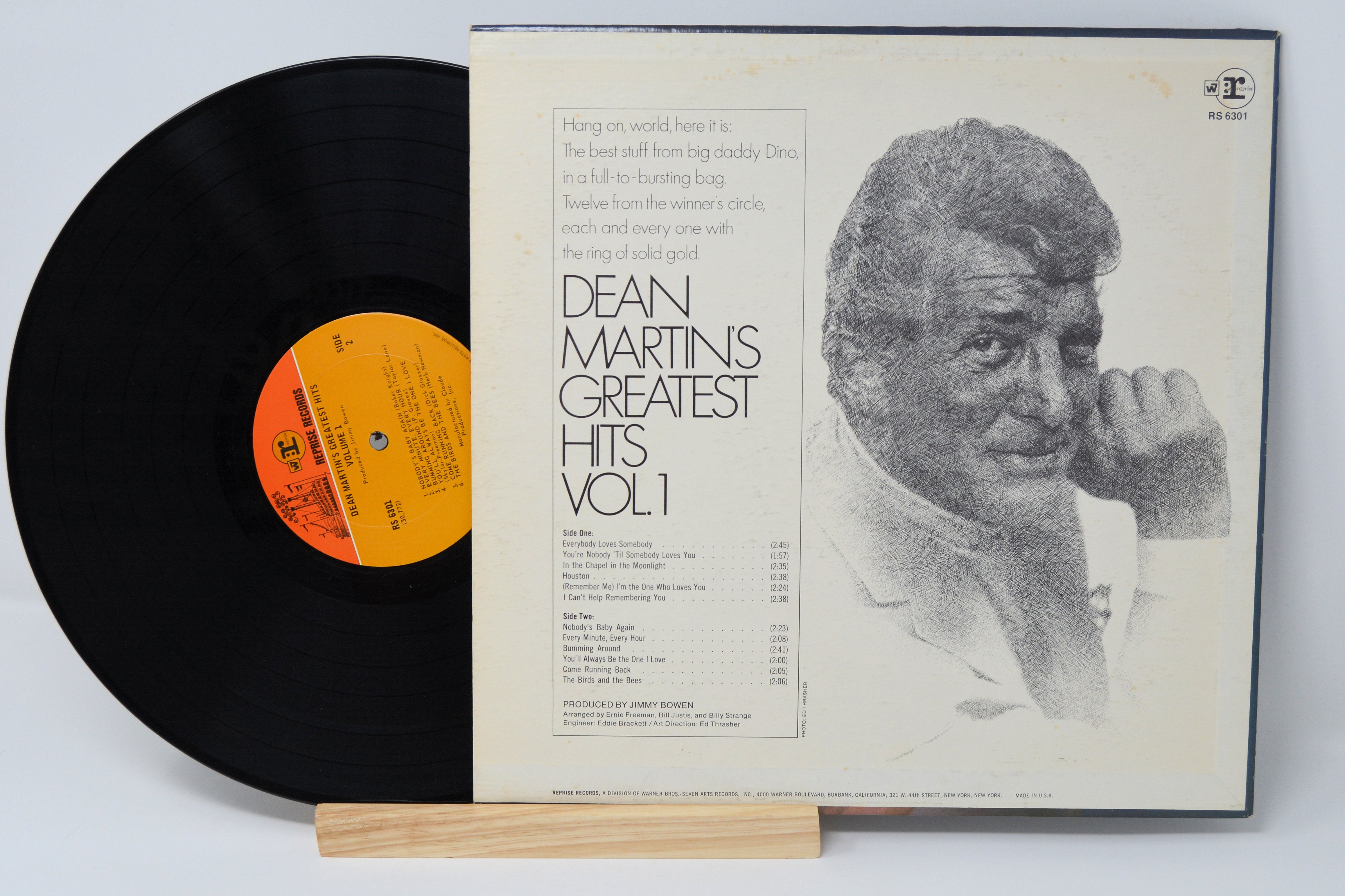 Dean Martin - Greatest Hits Vol 1, Vinyl Record Album LP, Reprise – Joe ...