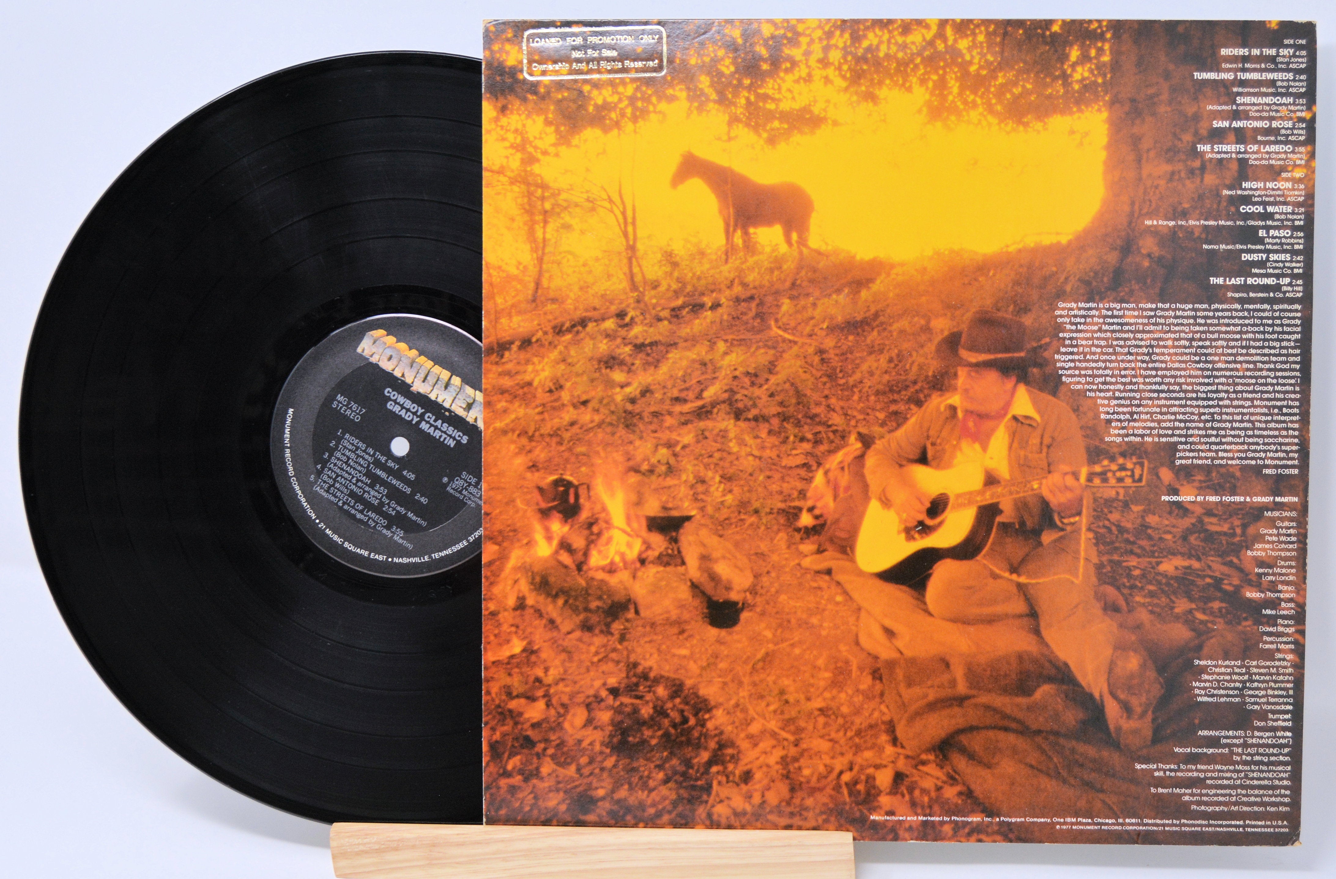 Grady Martin - Cowboy Classics, Vinyl Record Album LP – Joe's Albums