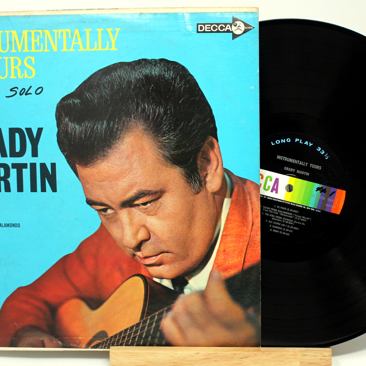 Grady Martin - Instrumentally Yours Label, Vinyl Record Album LP – Joe ...