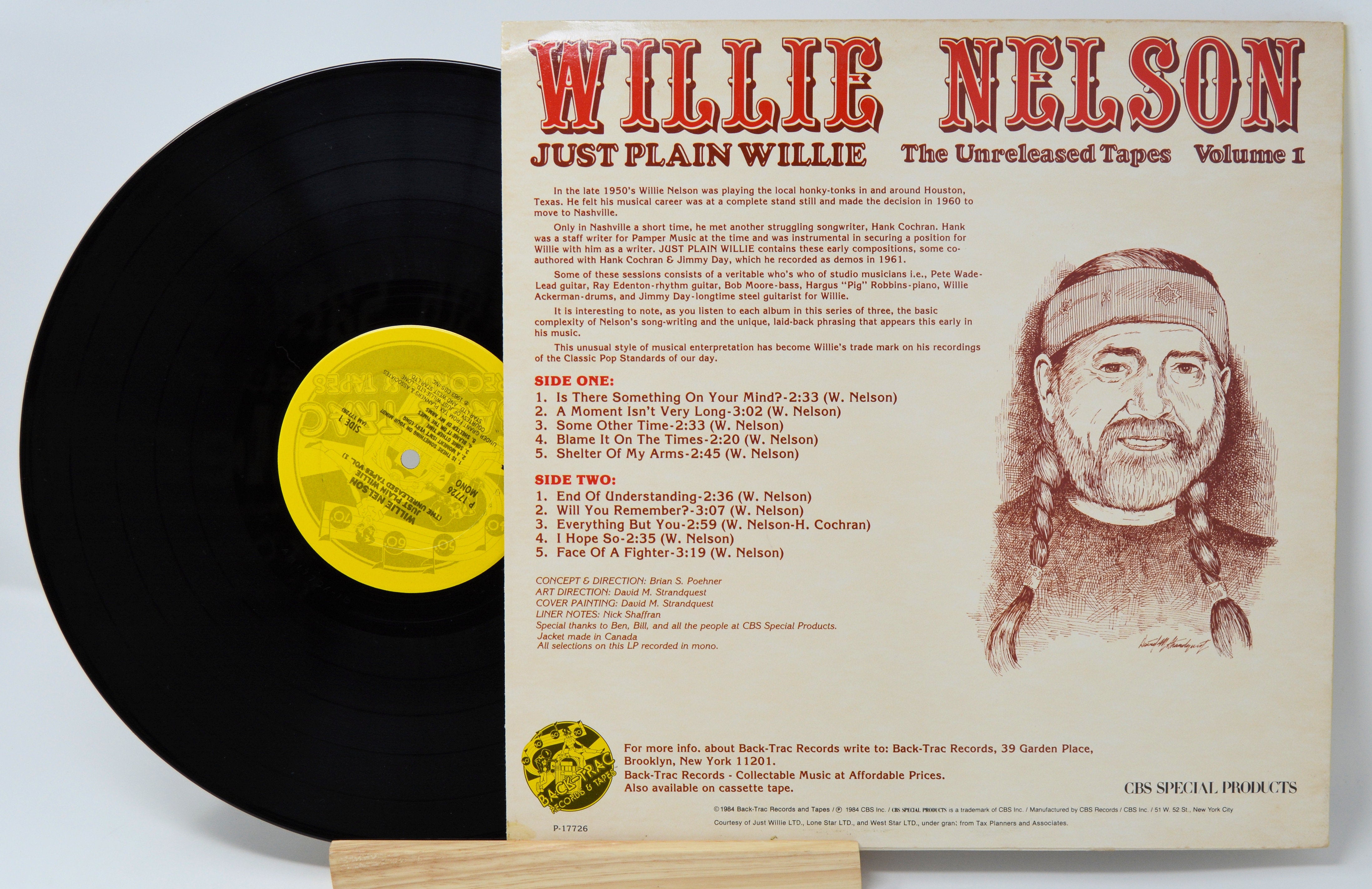 Nelson, Willie - Just Plain Unreleased Tapes Vol 1, Vinyl Record LP ...