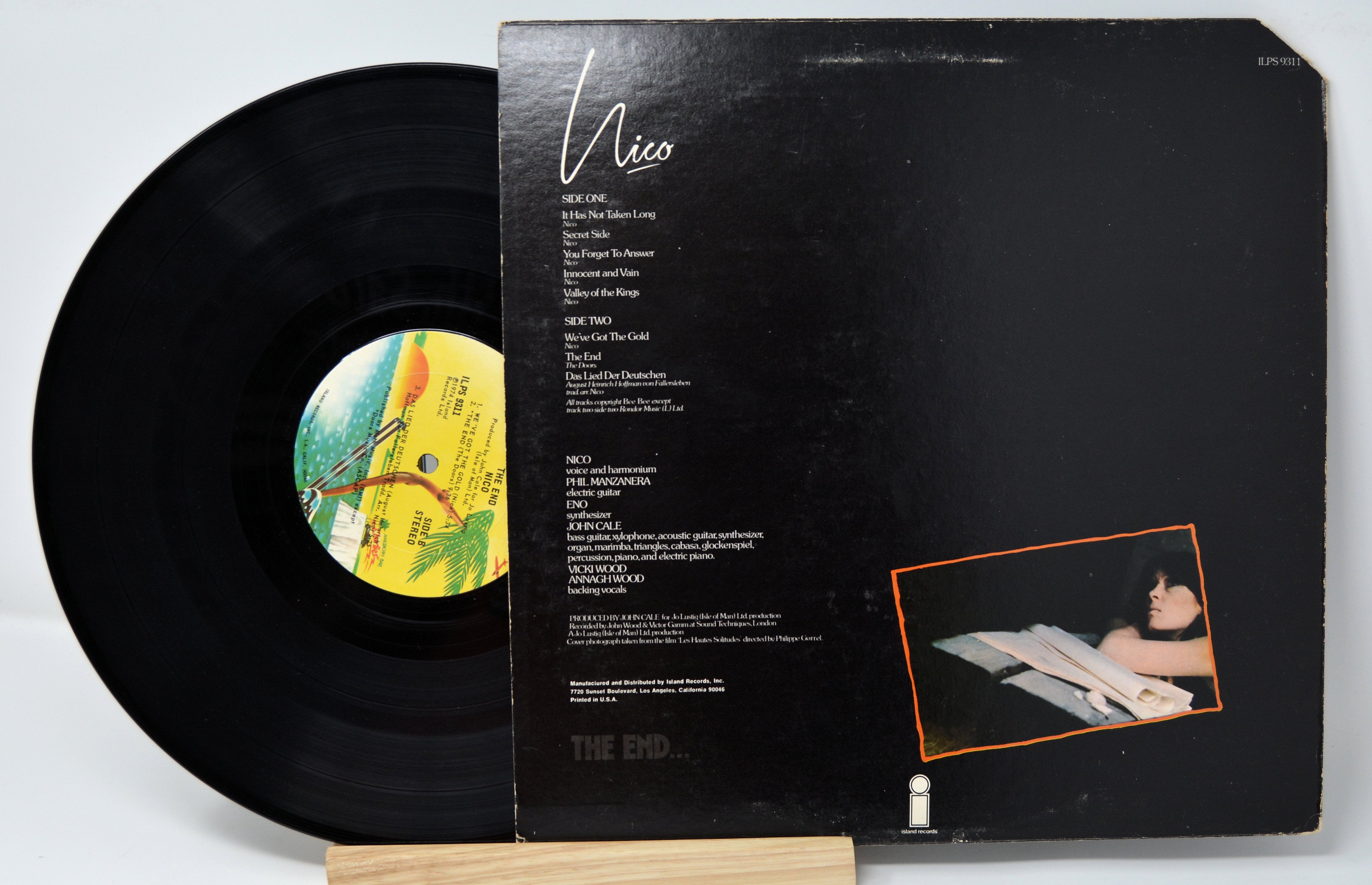 Nico - The End, Vinyl Record Album LP, Island Records ILPS 9311 – Joe's ...