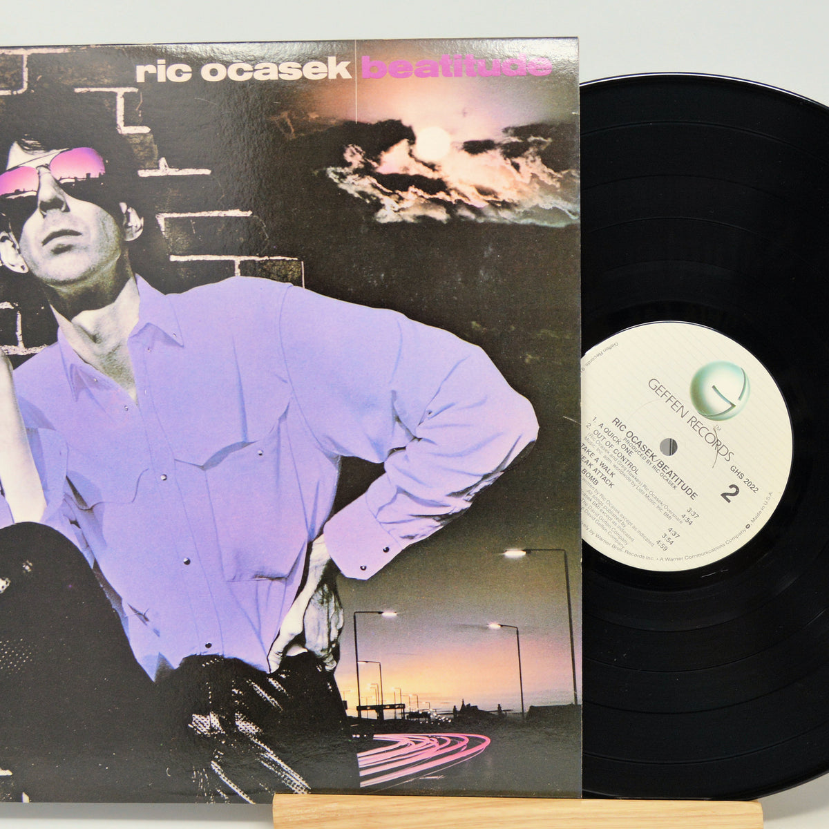 Ric Ocasek - Beatitude, Vinyl Record LP, The Cars, UPC: 075992202213 ...