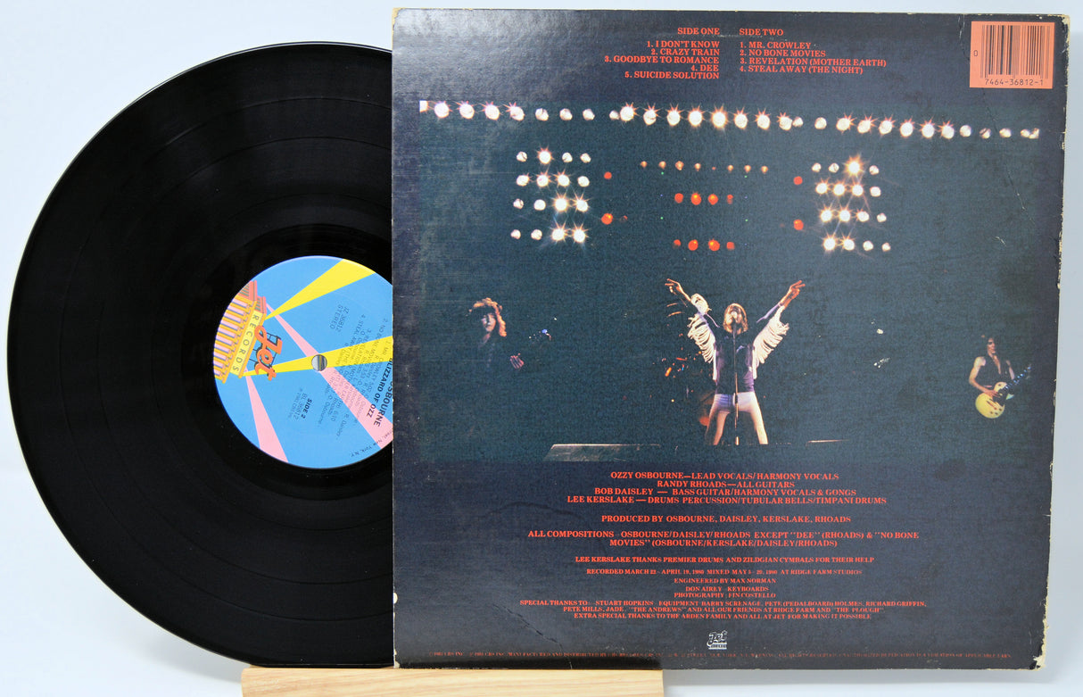 Ozzy Osbourne - Blizzard Of Ozz, Vinyl Record Album LP, Original – Joe's Albums