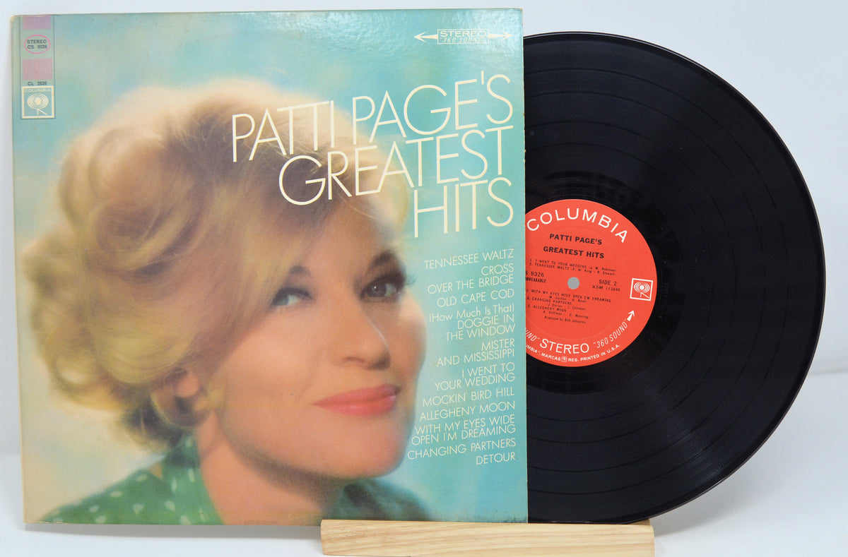 Patty Page - Greatest Hits, Vinyl Record Album LP, Columbia CS 9326 ...