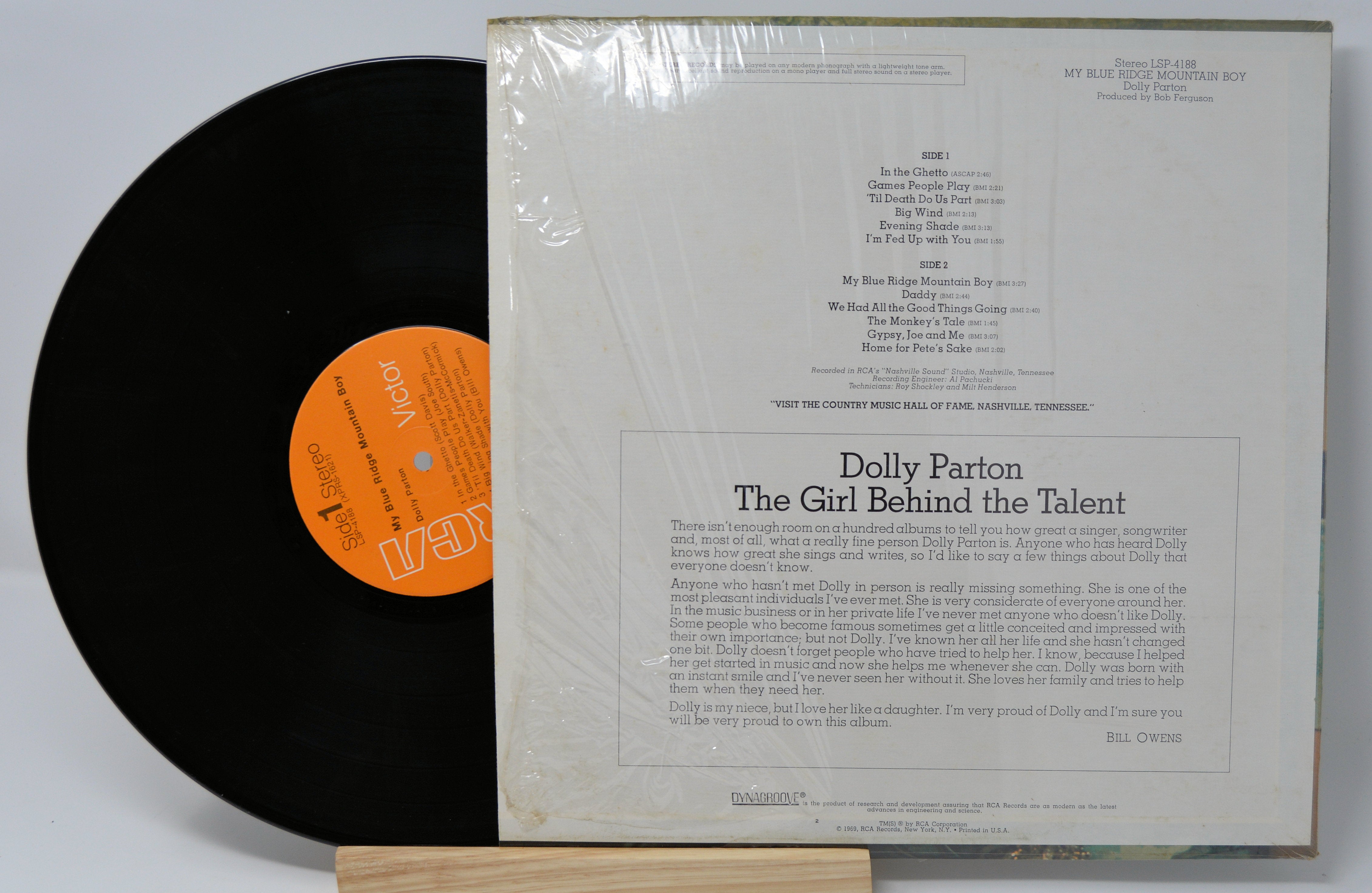 Dolly Parton - My Blue Ridge Mountain Boy, Vinyl Record Album LP, RCA ...