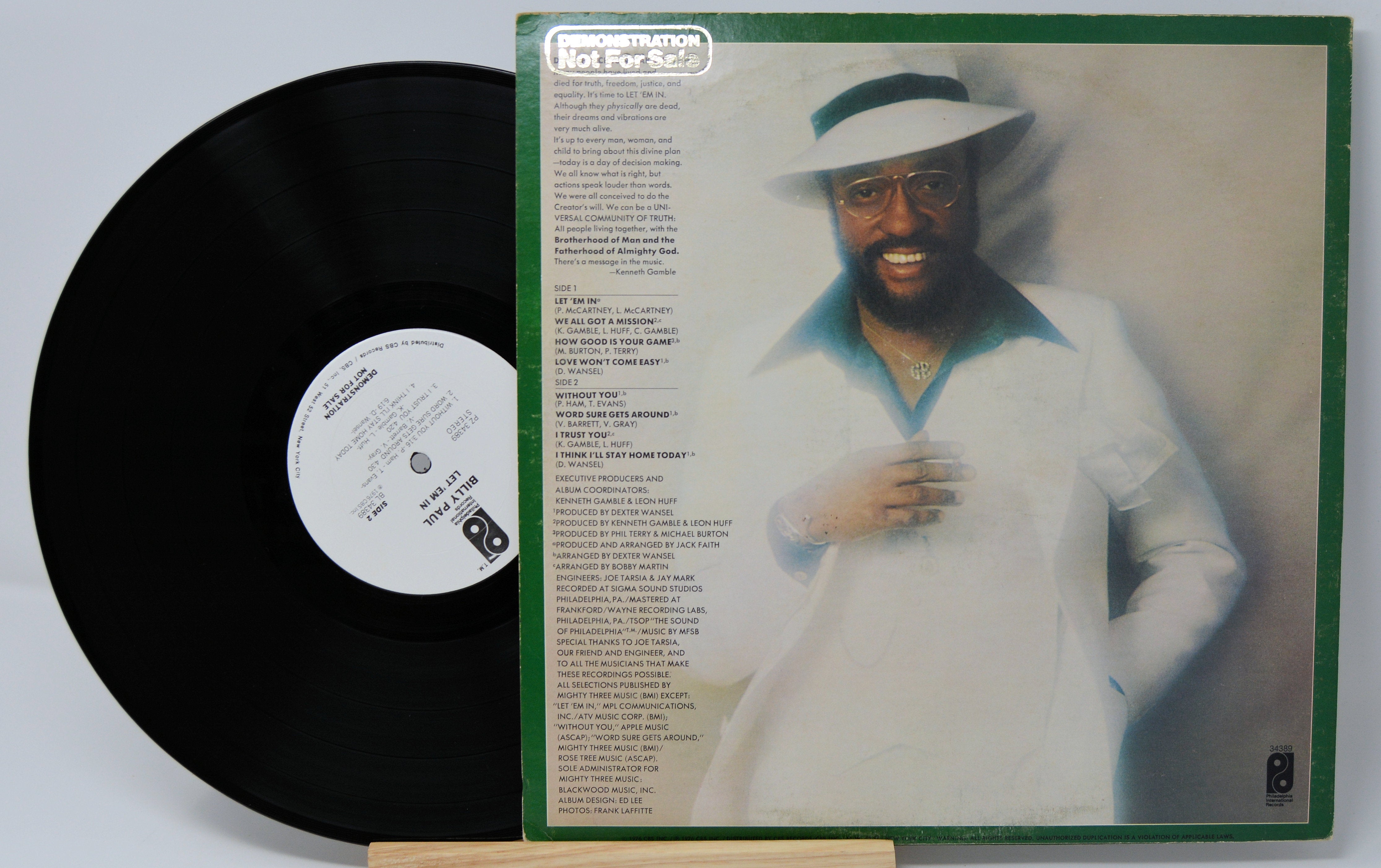 Billy Paul - Let 'Em In, Vinyl Record Album LP, Promo, Philadelphia – Joe's Albums