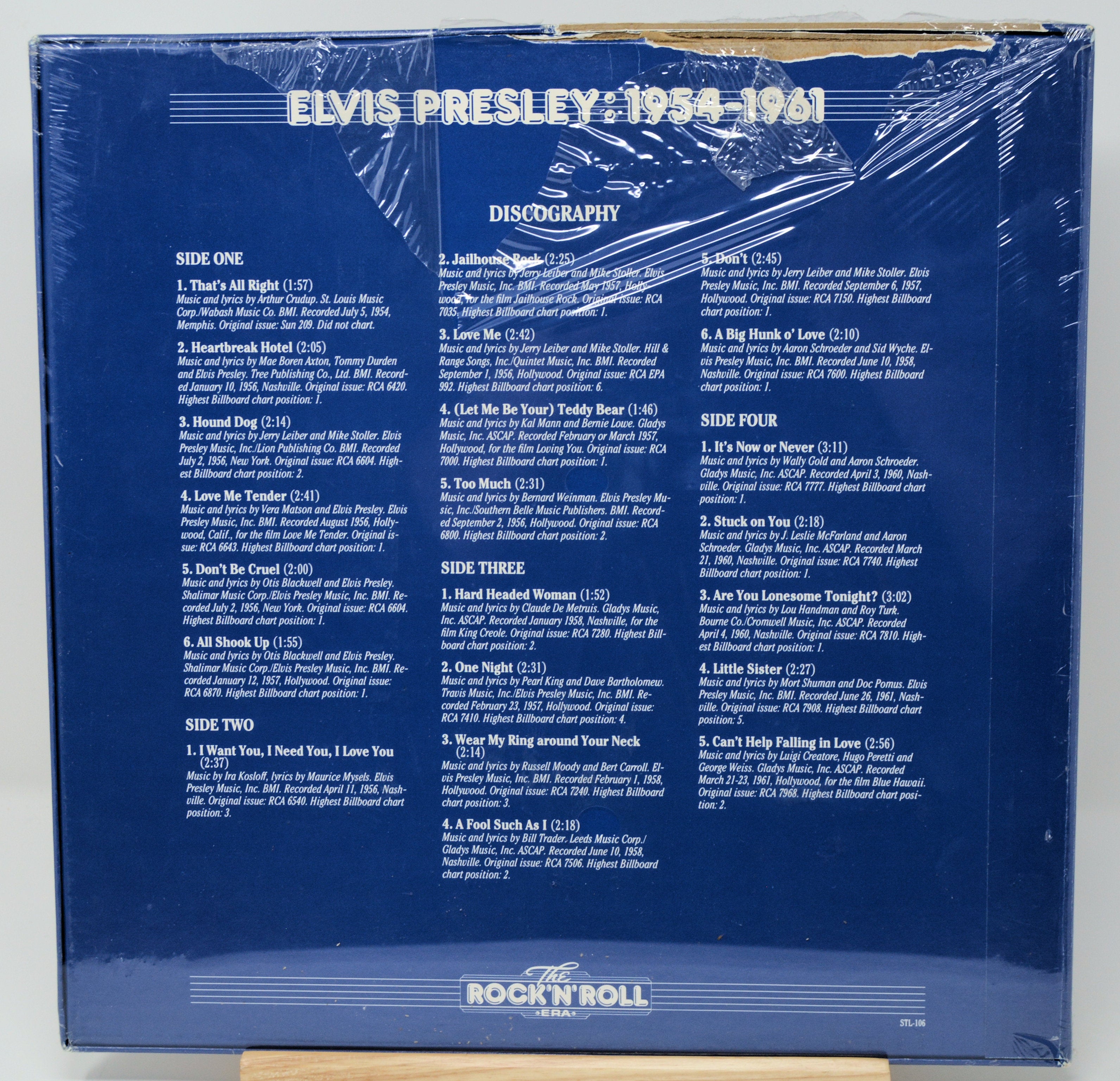 Elvis Presley - 1954-1964, New Vinyl Record 2LP Box, Time Life – Joe's ...
