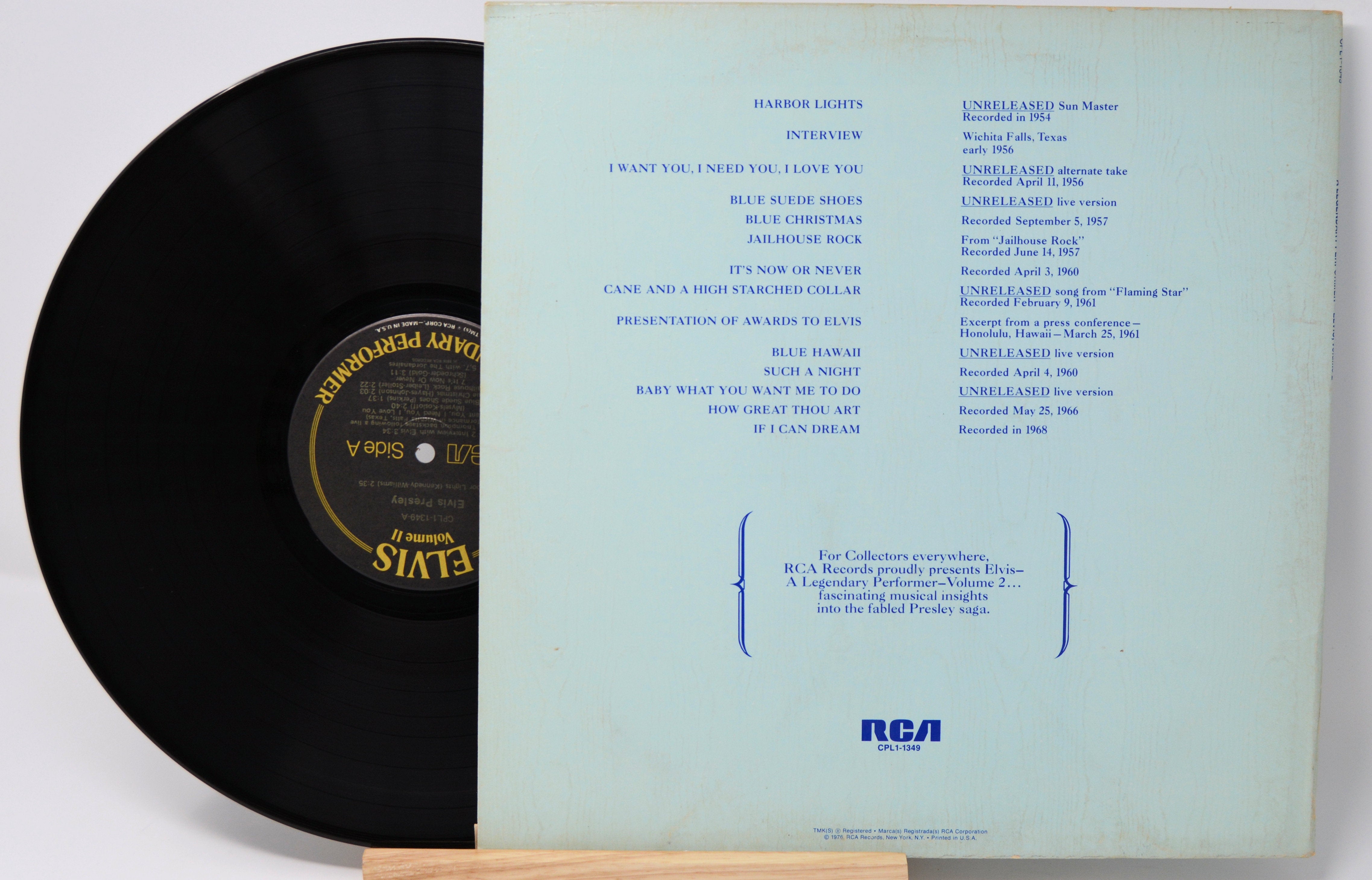 Presley, Elvis - Legendary Performer Vol. 2, Vinyl Record Album LP ...