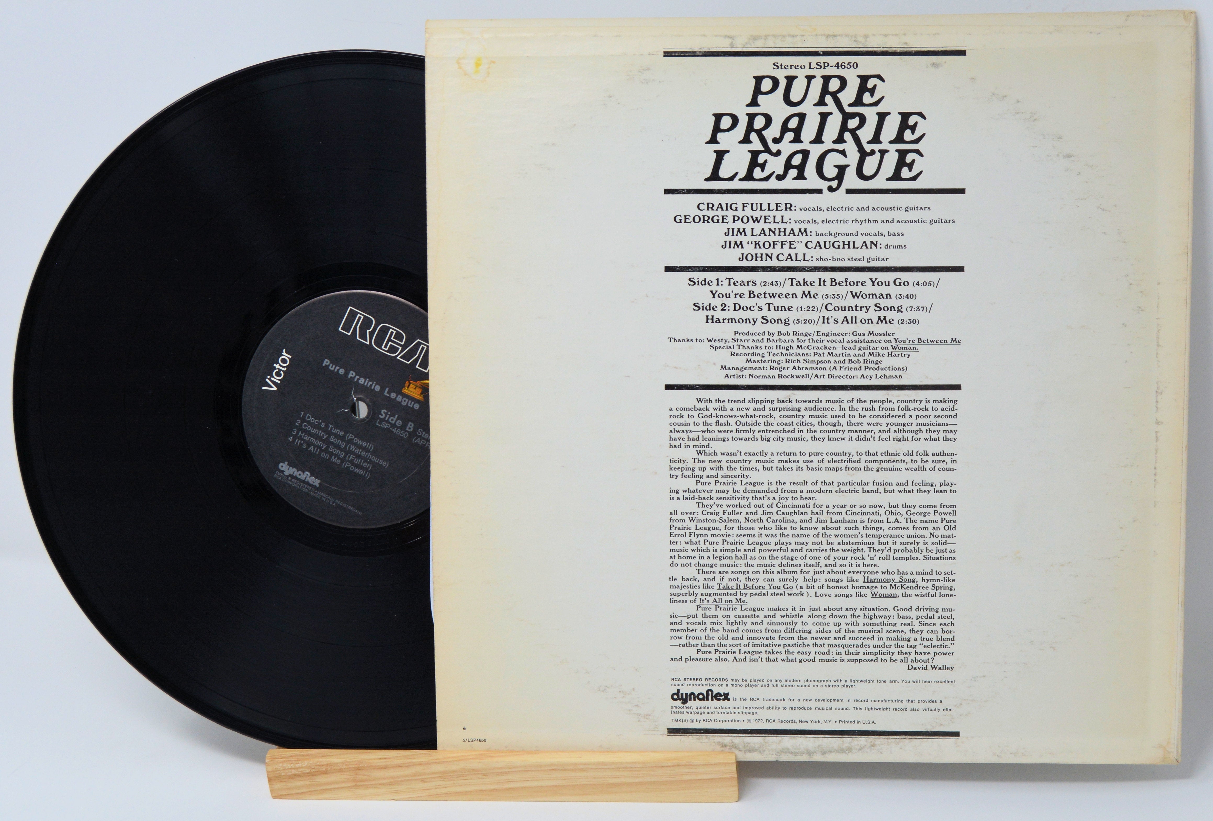 Pure Prairie League - Self Titled, Vinyl Record Album LP, RCA – Joe's ...