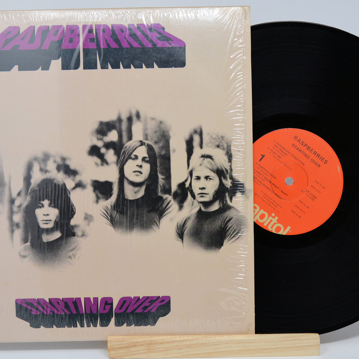 Raspberries, Starting Over, Vinyl Record Album LP, Capitol EMI, Carmen ...